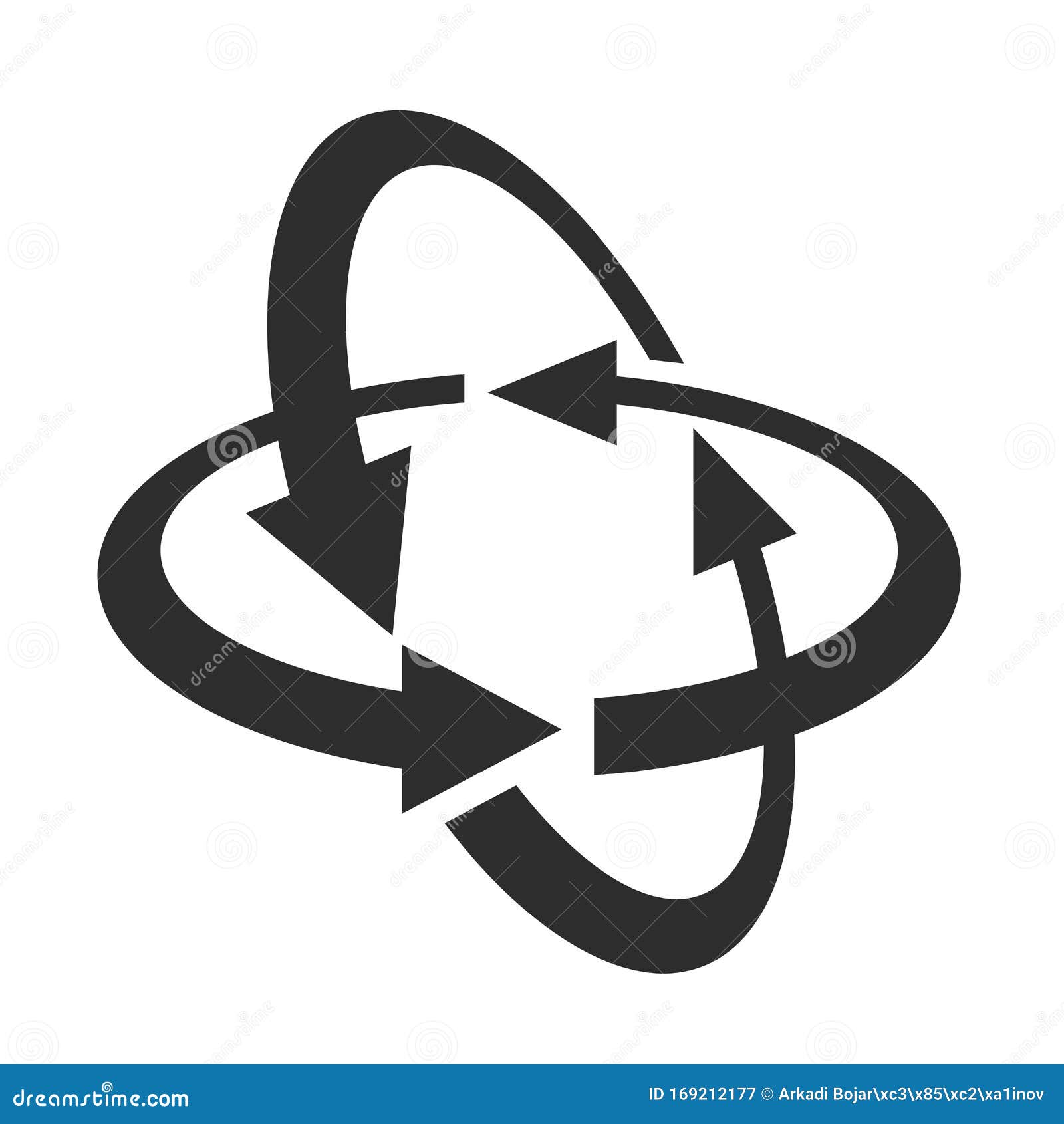 Set Of 360 Degrees Vector Icons On White Background. Full View ...