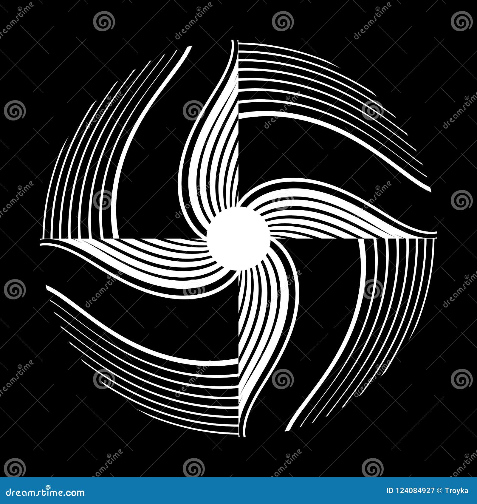 Rotation Design Element. Circle Shape Stock Vector - Illustration of ...