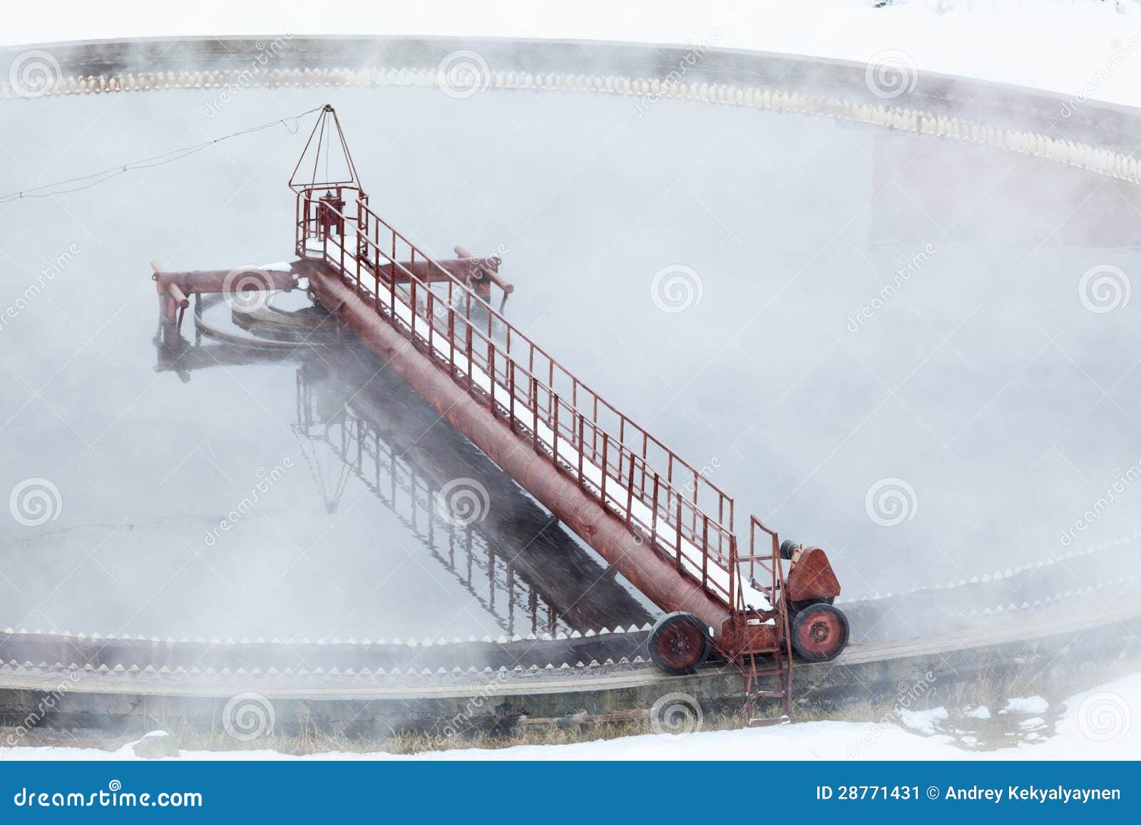 Rotation Of Filter In Radial Sedimentation Tank Stock Image - Image of ...
