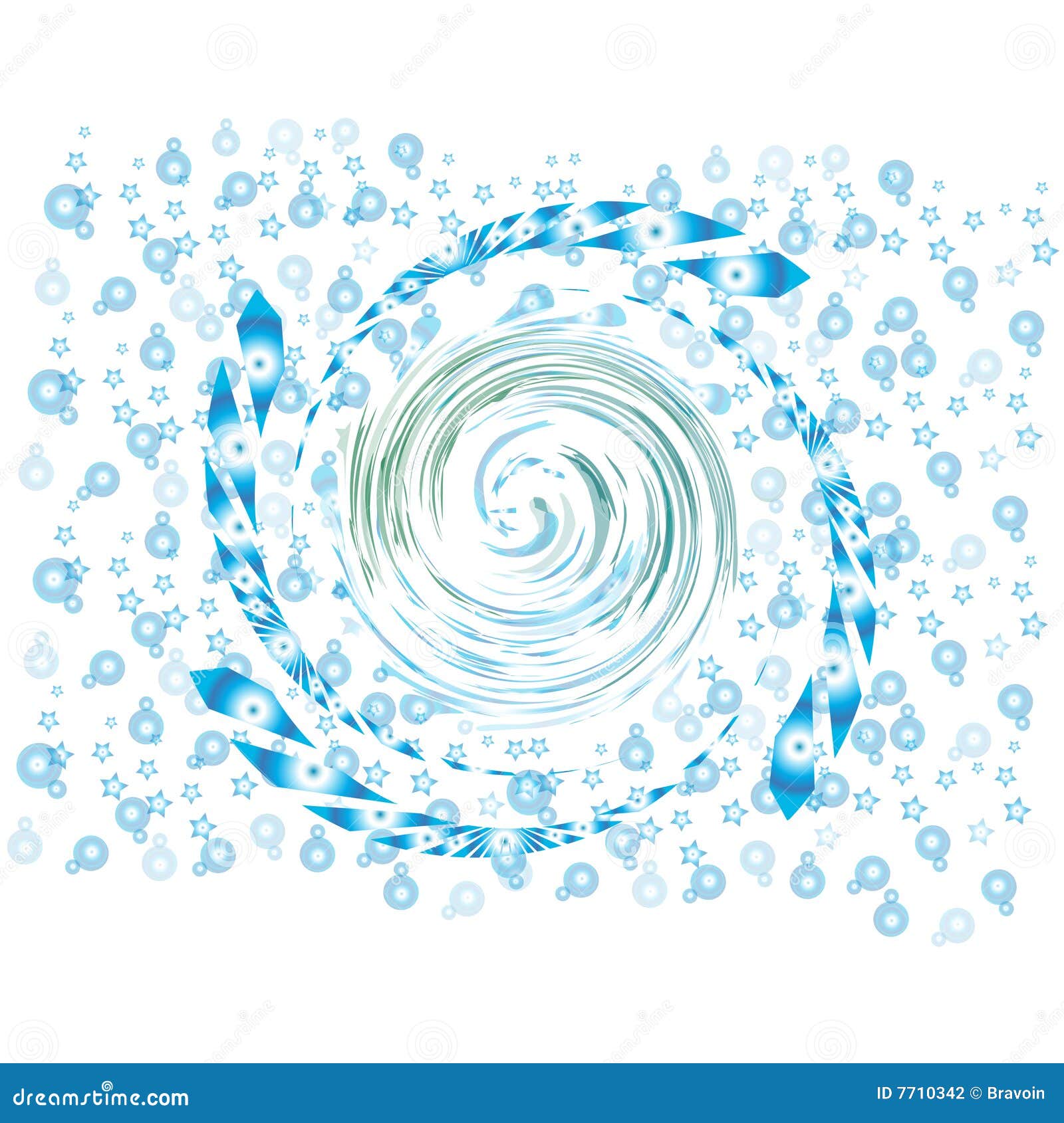 Rotation forming bubbles stock vector. Illustration of circles - 7710342