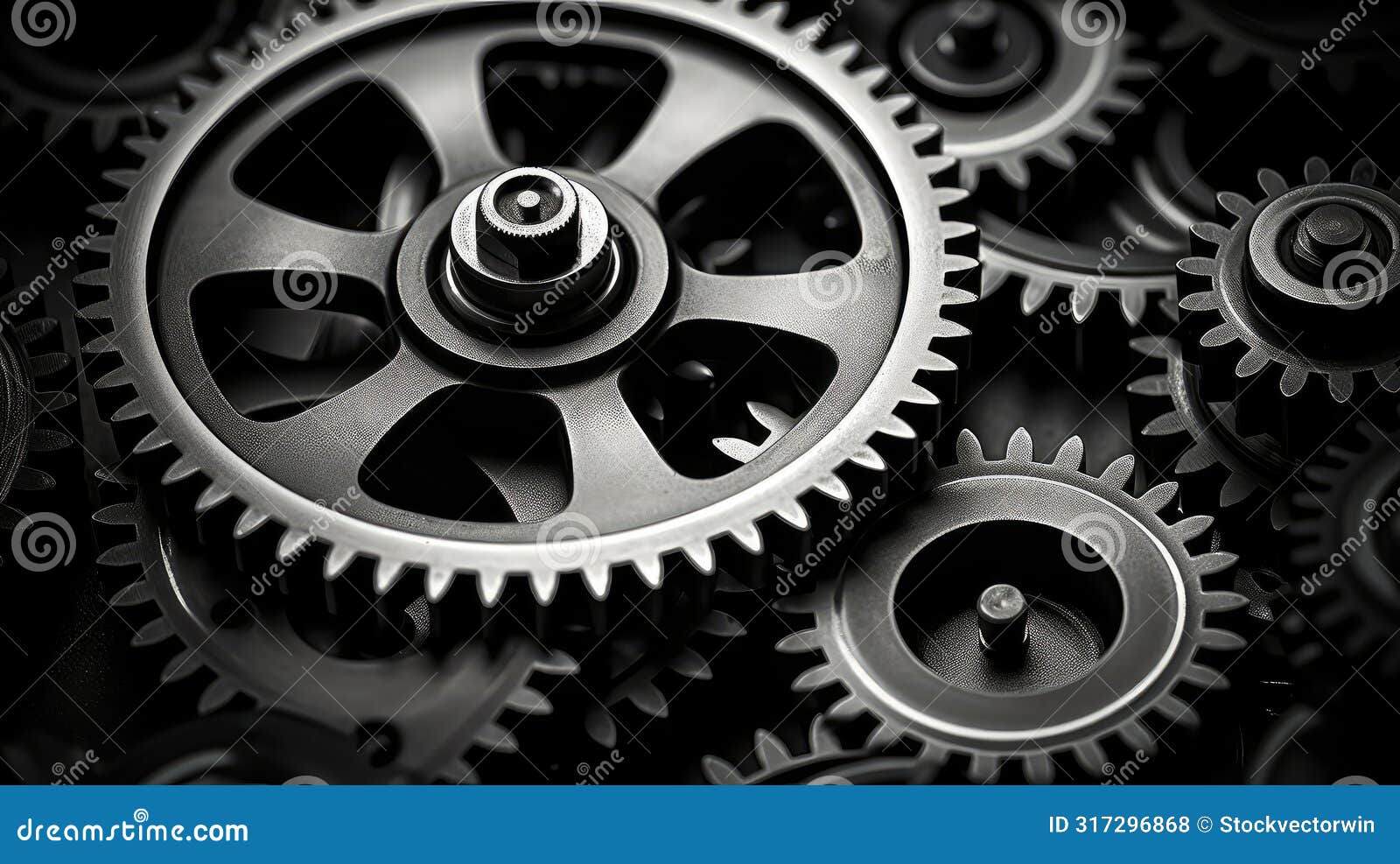 Rotation gears technology stock illustration. Illustration of machine ...