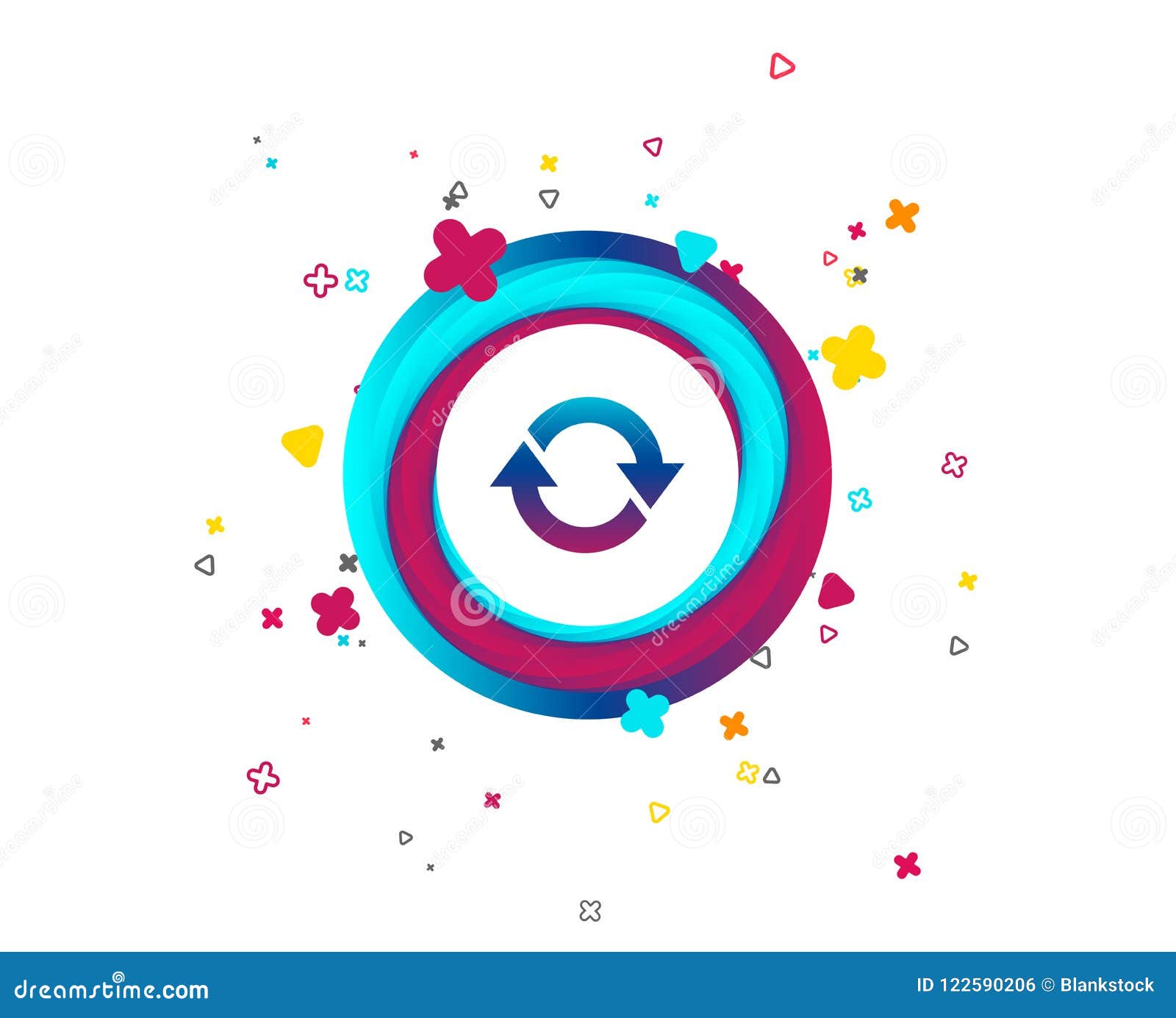 Rotation Icon. Repeat Symbol. Refresh Sign Stock Vector - Illustration ...