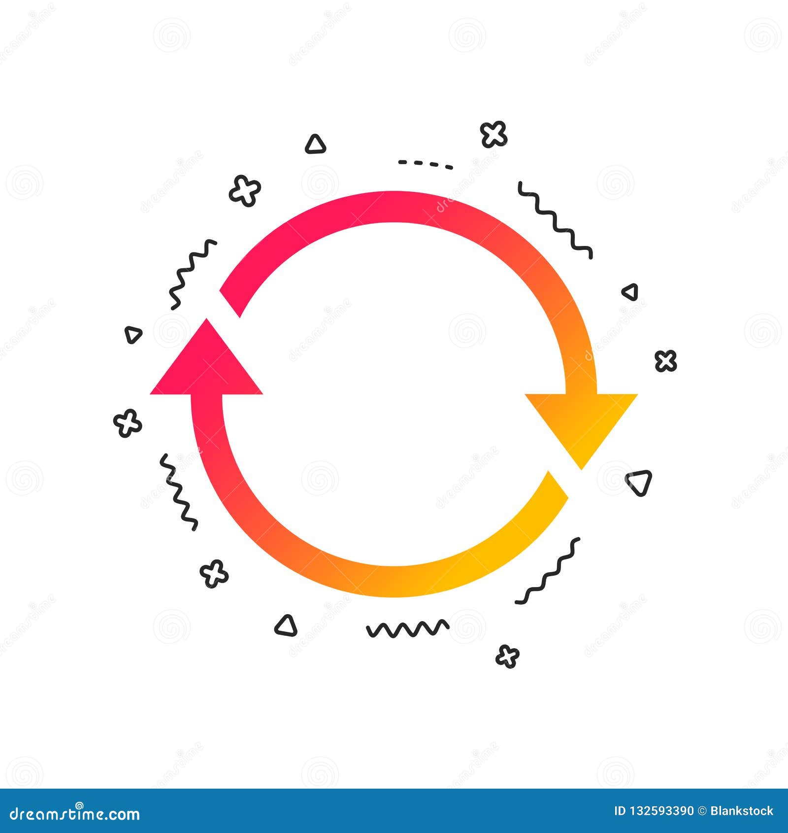 Rotation Icon. Repeat Symbol. Refresh Sign. Vector Stock Vector ...