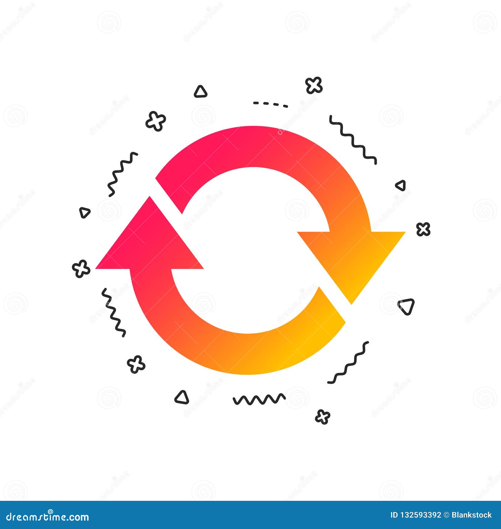 Rotation Icon. Repeat Symbol. Refresh Sign. Vector Stock Vector ...