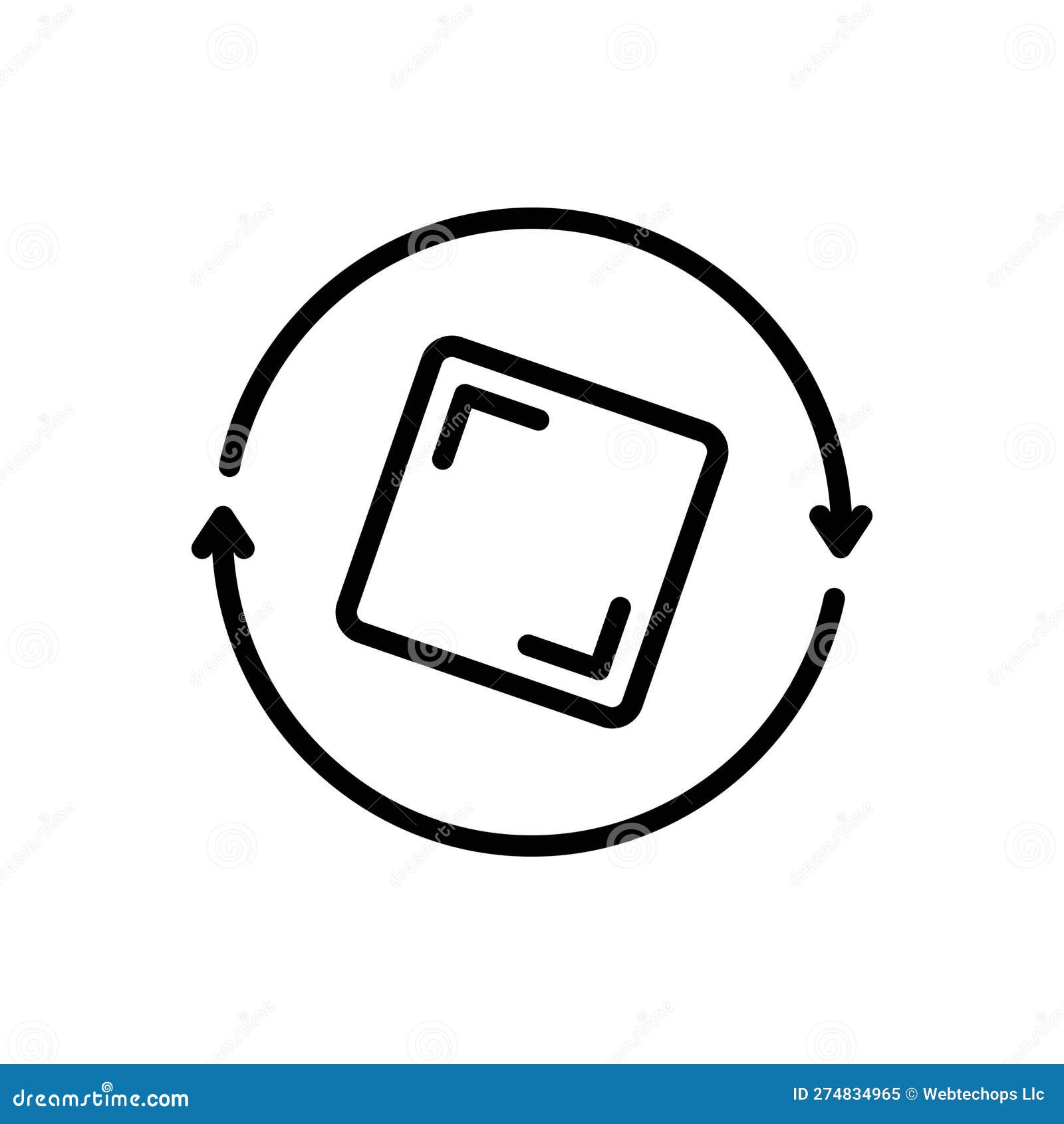 Revolving Turning Door Cartoon Vector | CartoonDealer.com #192400131