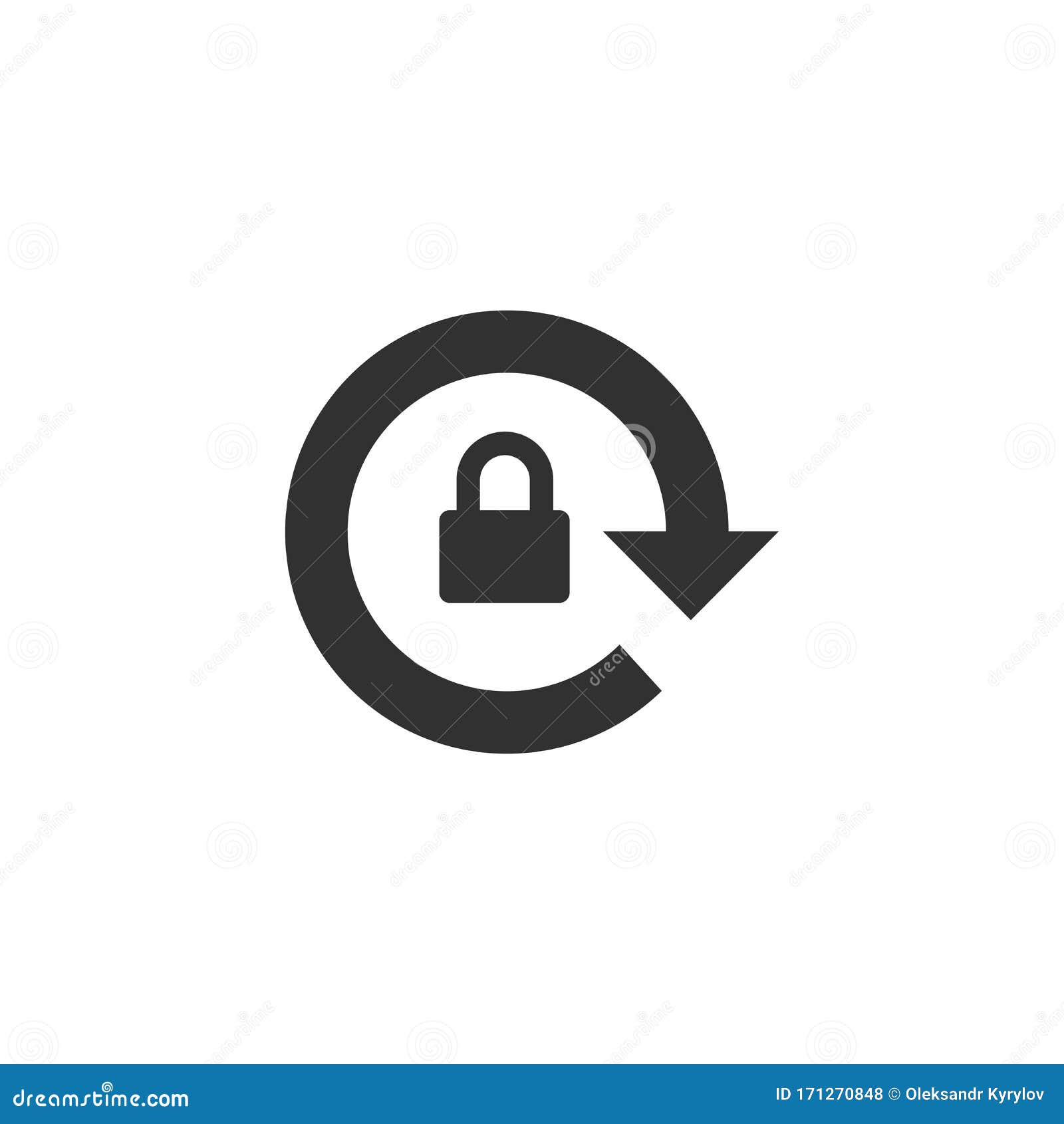 Rotation Locked Icon. Stock Vector Illustration Isolated on White ...