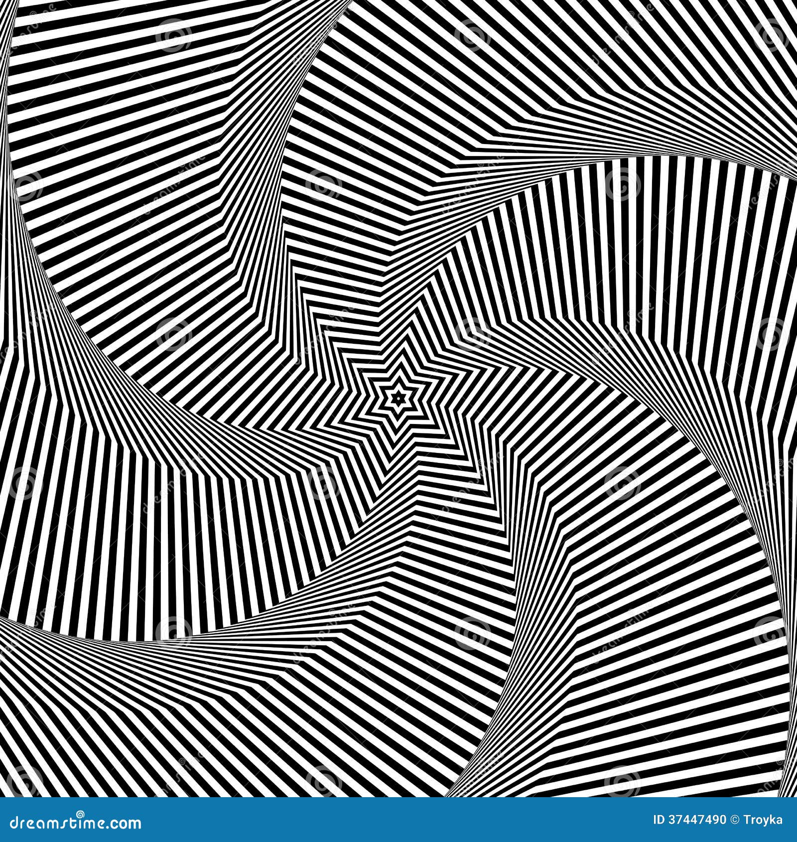 Rotation Movement Illusion. Abstract Op Art Backgr Stock Vector ...