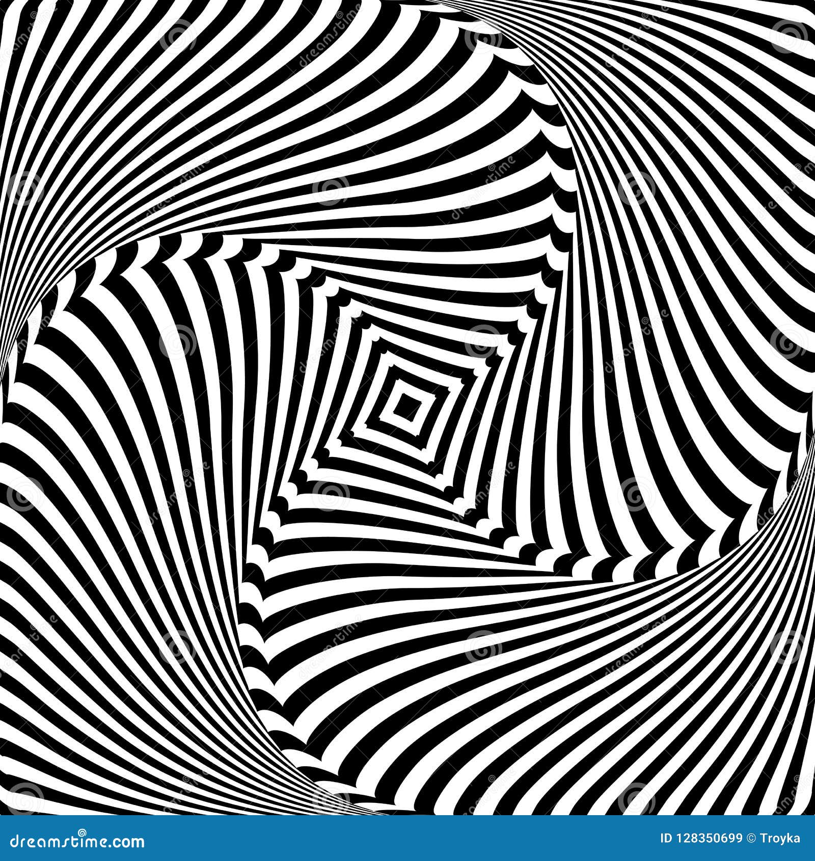 Rotation Movement Illusion. Stock Vector - Illustration of contrast ...