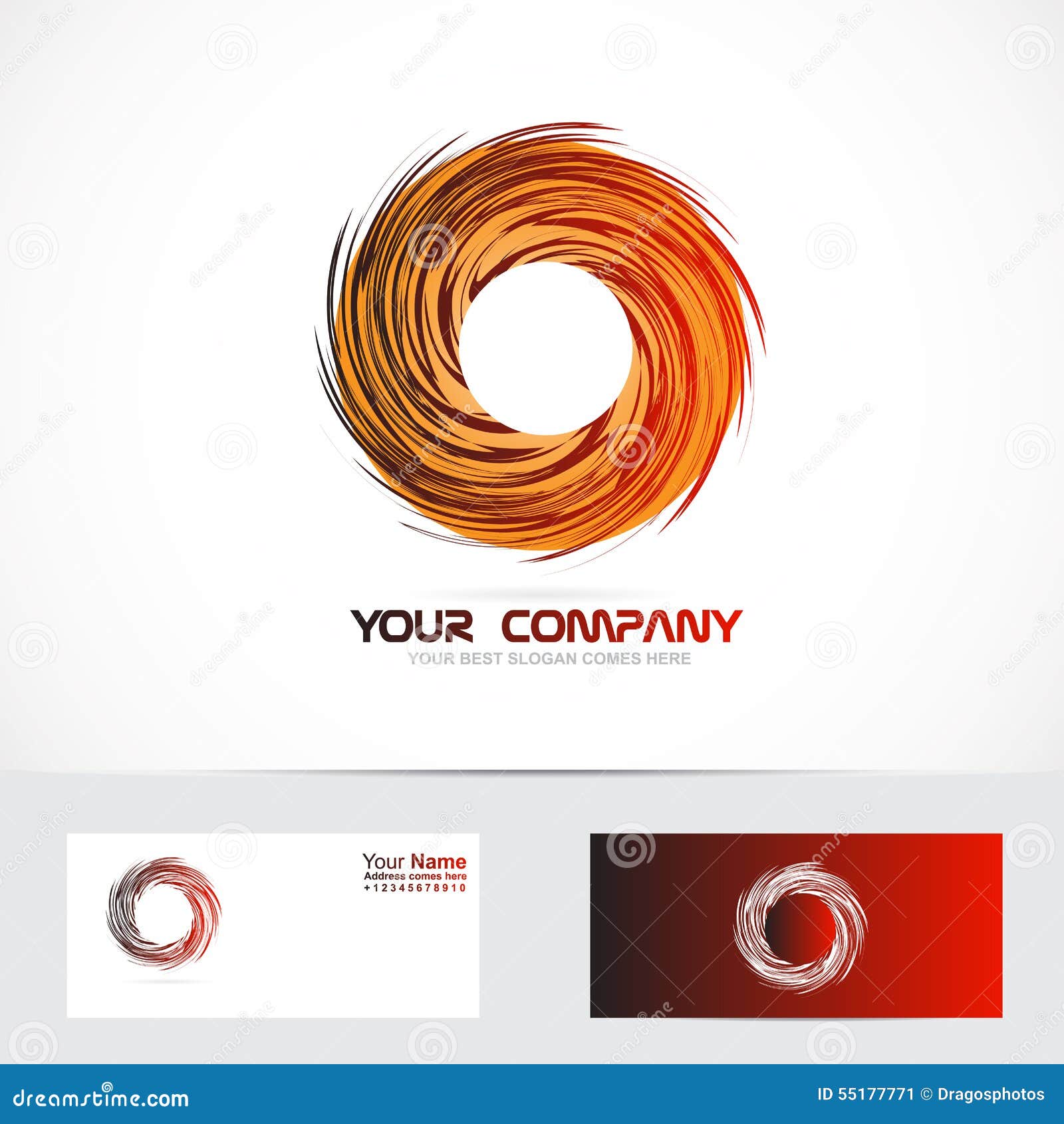 Rotation Rotative Circle Logo Stock Vector - Illustration of rotative ...