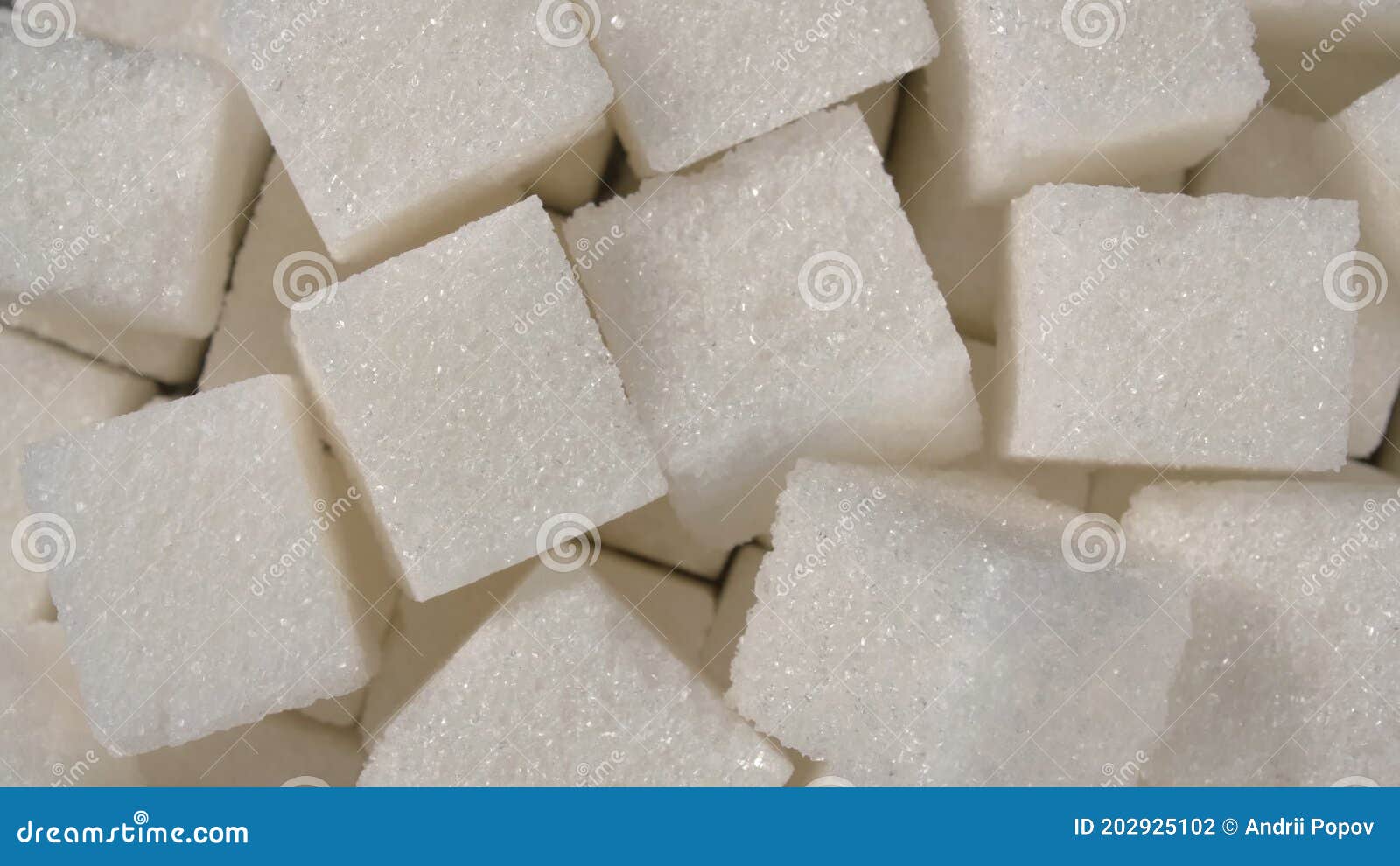 Rotation of Sugar Lumpy Close-up. White Sugar. Sugar Cubes Stock ...