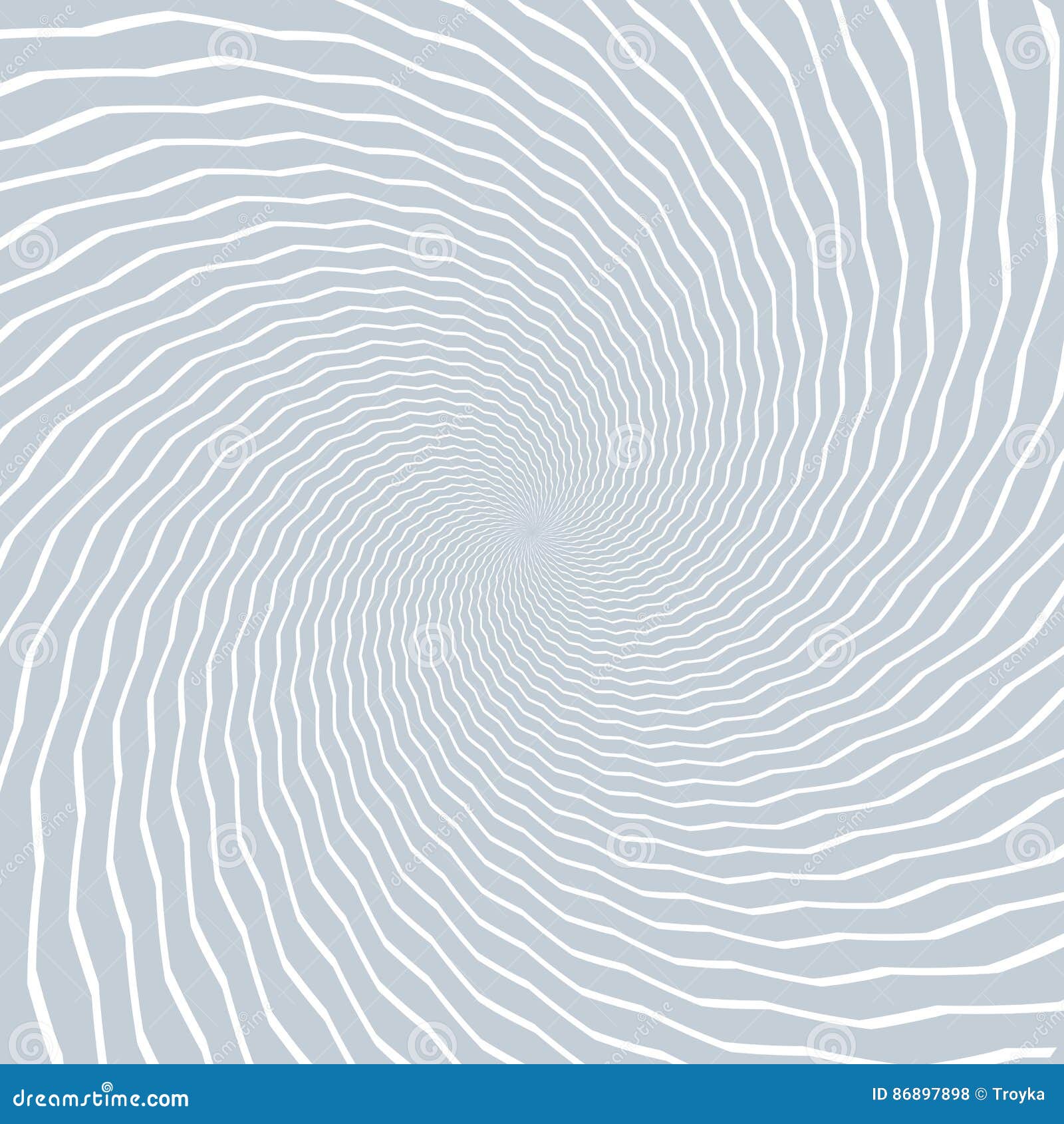 Rotation, Swirl And Torsion Illusion. Op Art Design. Vector ...