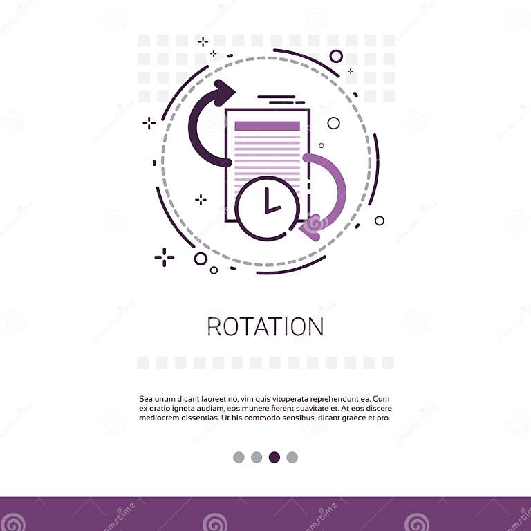 Rotation Update Application Process Web Banner with Copy Space Stock ...