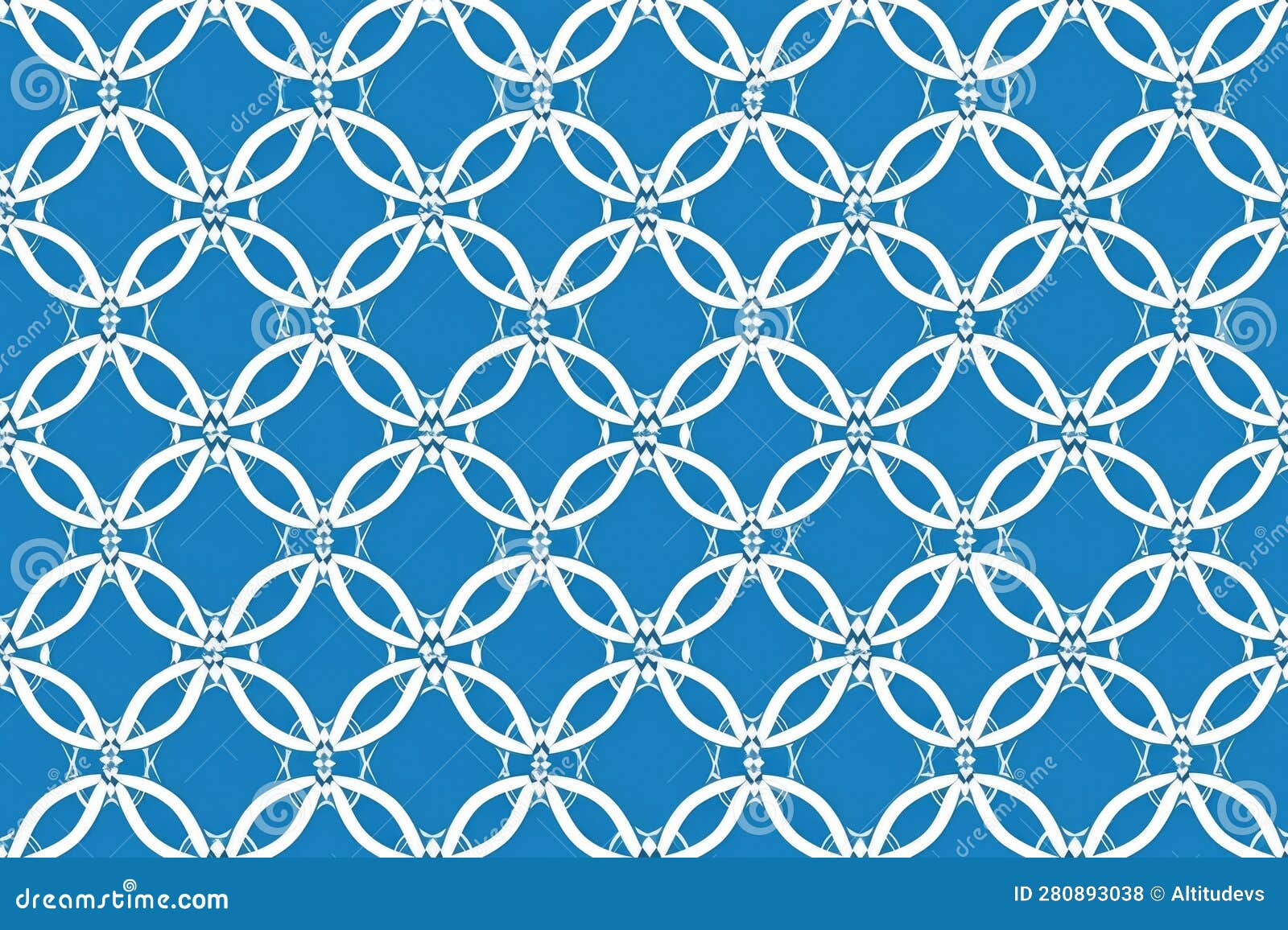 Rotational Symmetry Pattern Made of Interlocking Circles Stock ...