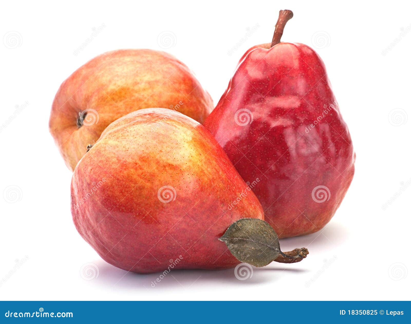 Rote Birne stockbild. Bild von getrennt, frucht, nahaufnahme - 18350825