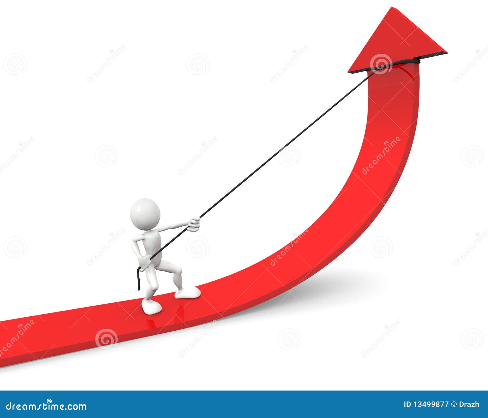 Rote Diagramm-Pfeil-Verbesserung Stock Abbildung - Illustration von ...