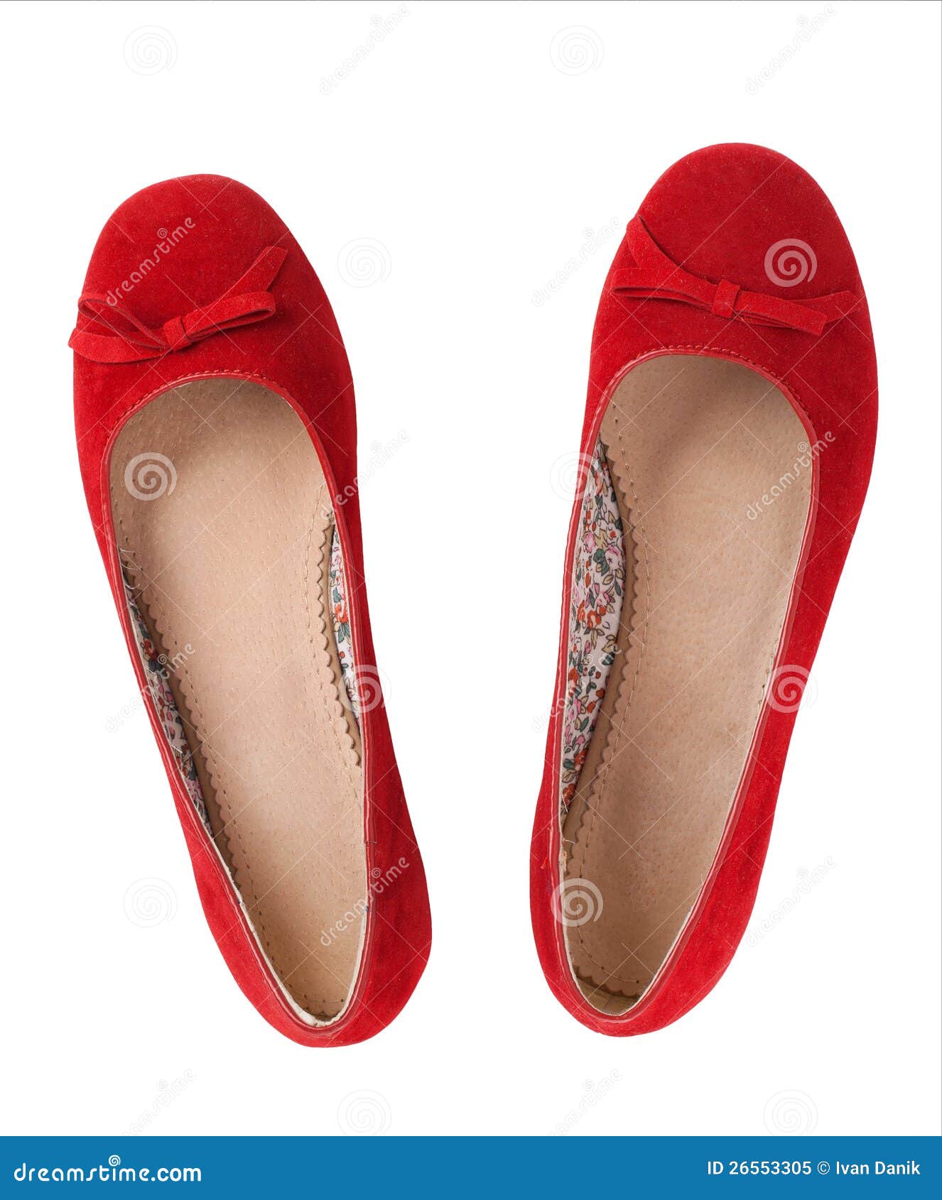 Rote flache Schuhe stockbild. Bild von frau, flach, beiläufig - 26553305