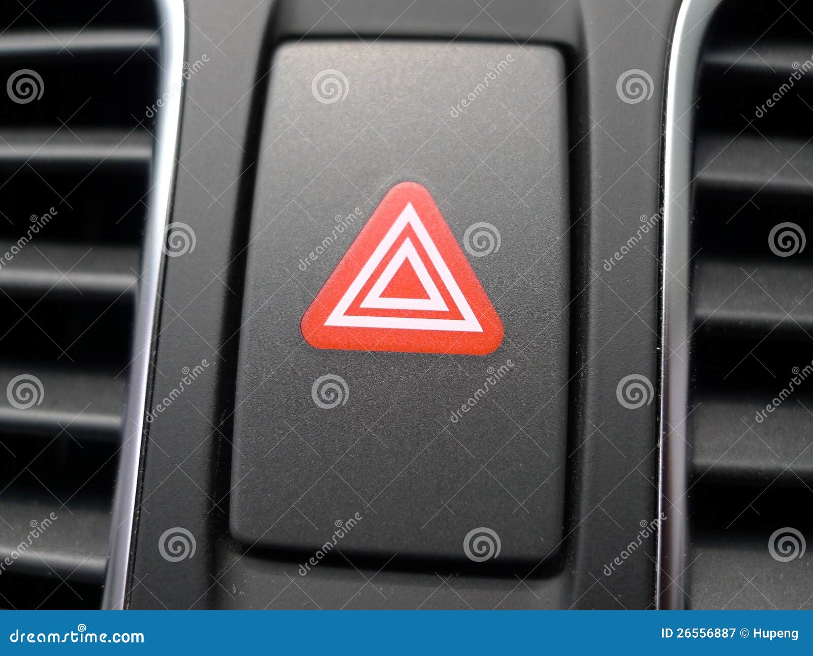 Rote Gefahrleuchte im Auto stockbild. Bild von mechanisch - 26556887