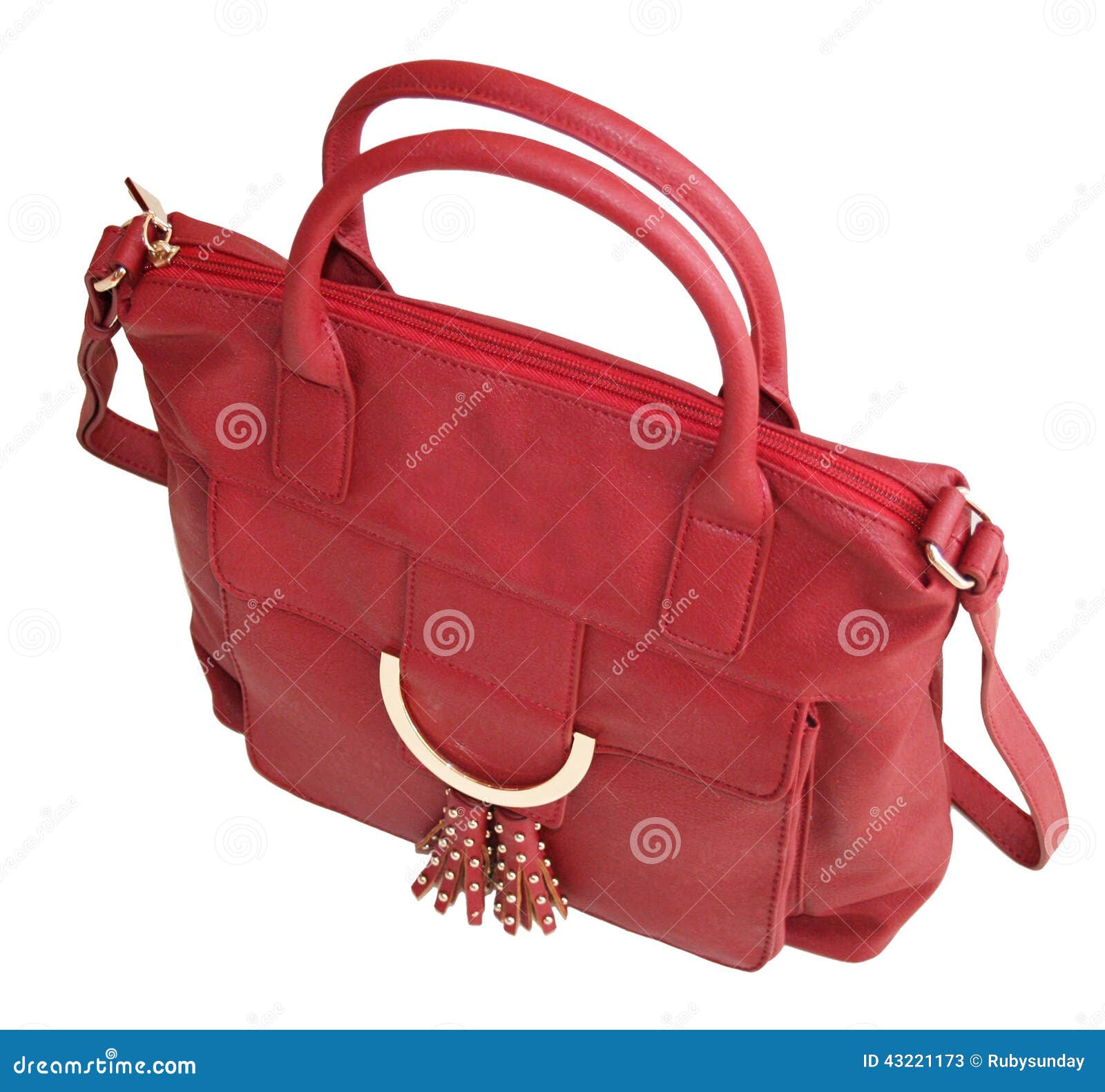 Rote Handtasche stockbild. Bild von dame, getrennt, frauen - 43221173