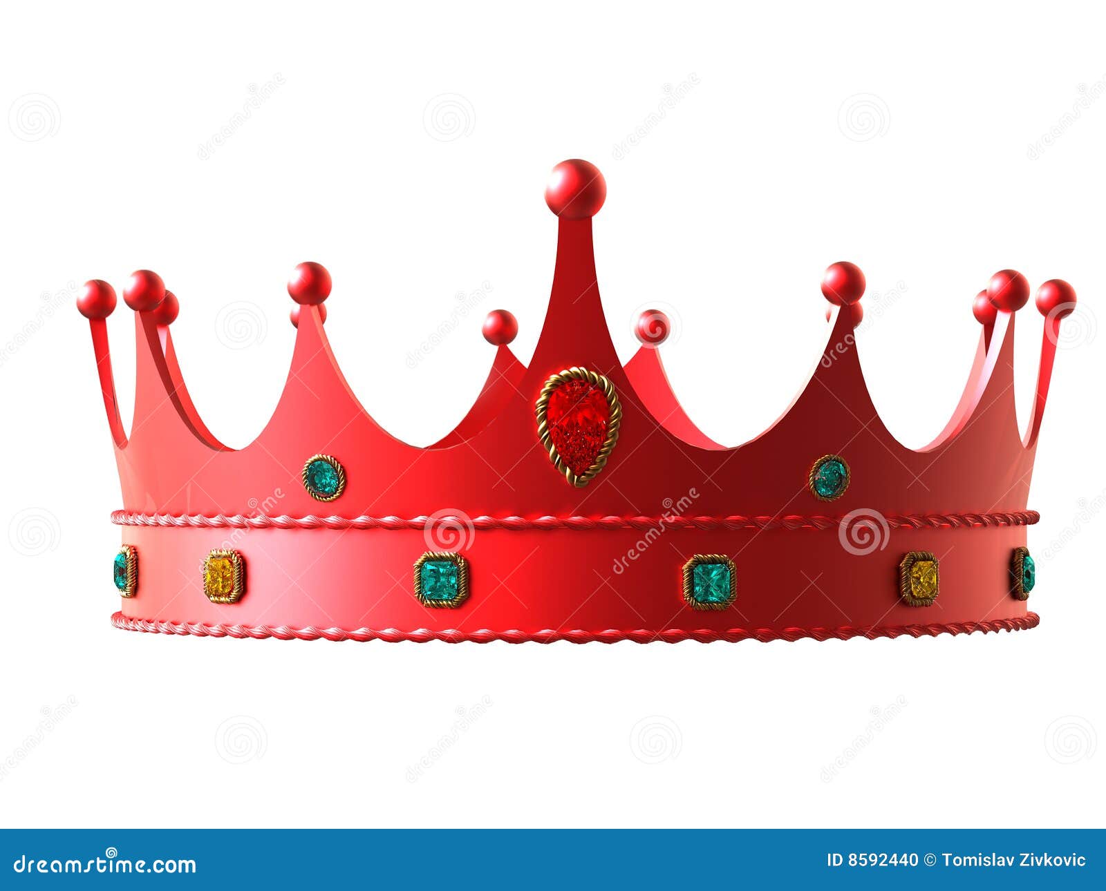 Rote Krone stock abbildung. Illustration von königreich - 8592440