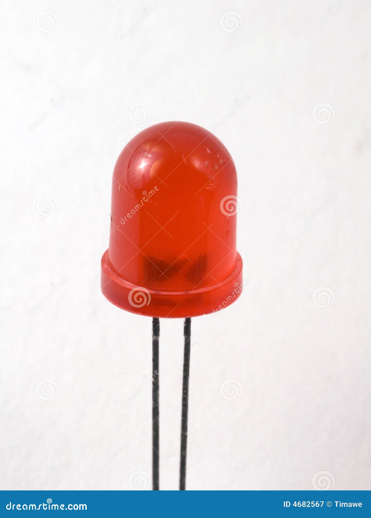 Rote LED stockbild. Bild von widerstand, leuchte, teil - 4682567