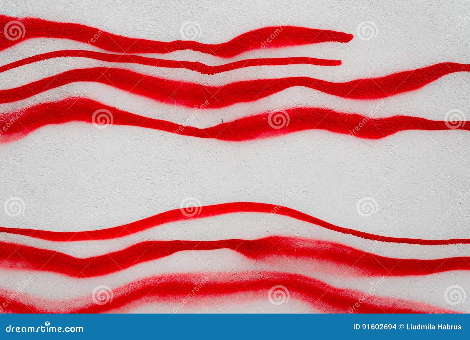 Rote Linien Gezeichnet Mit Farbe Stock Abbildung - Illustration von ...