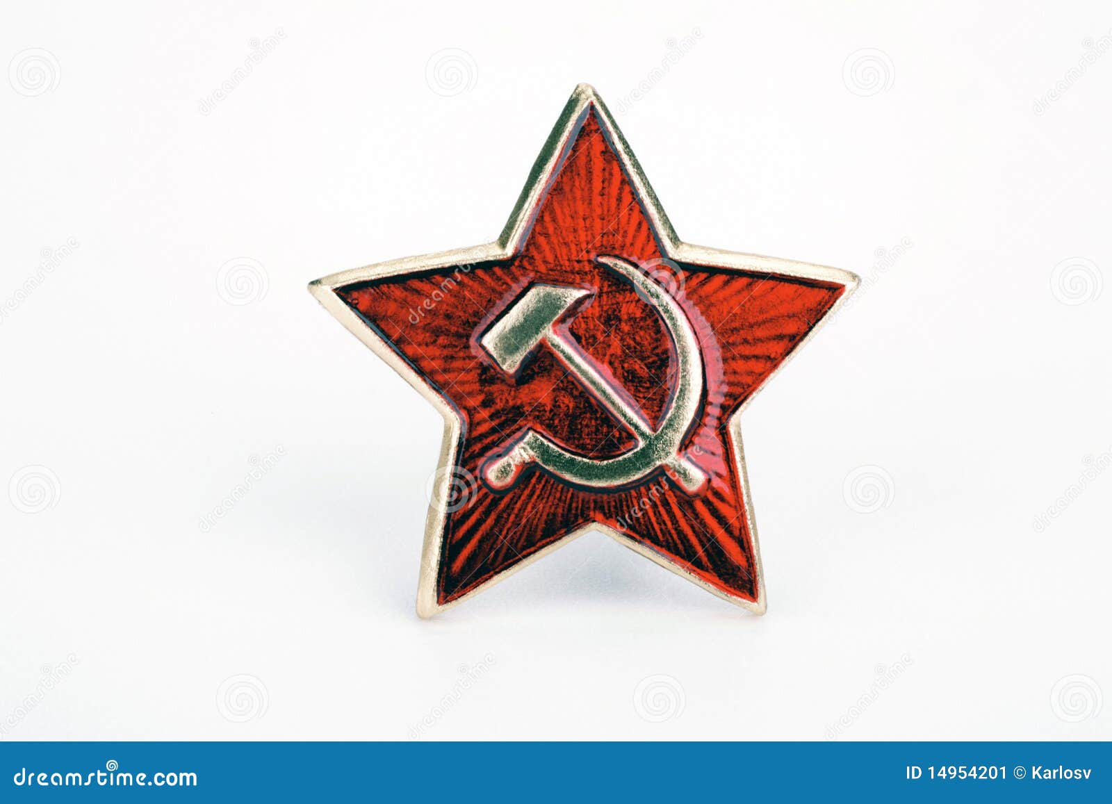 Rote Stern Sowjetarmee stockbild. Bild von stift, krieg - 14954201