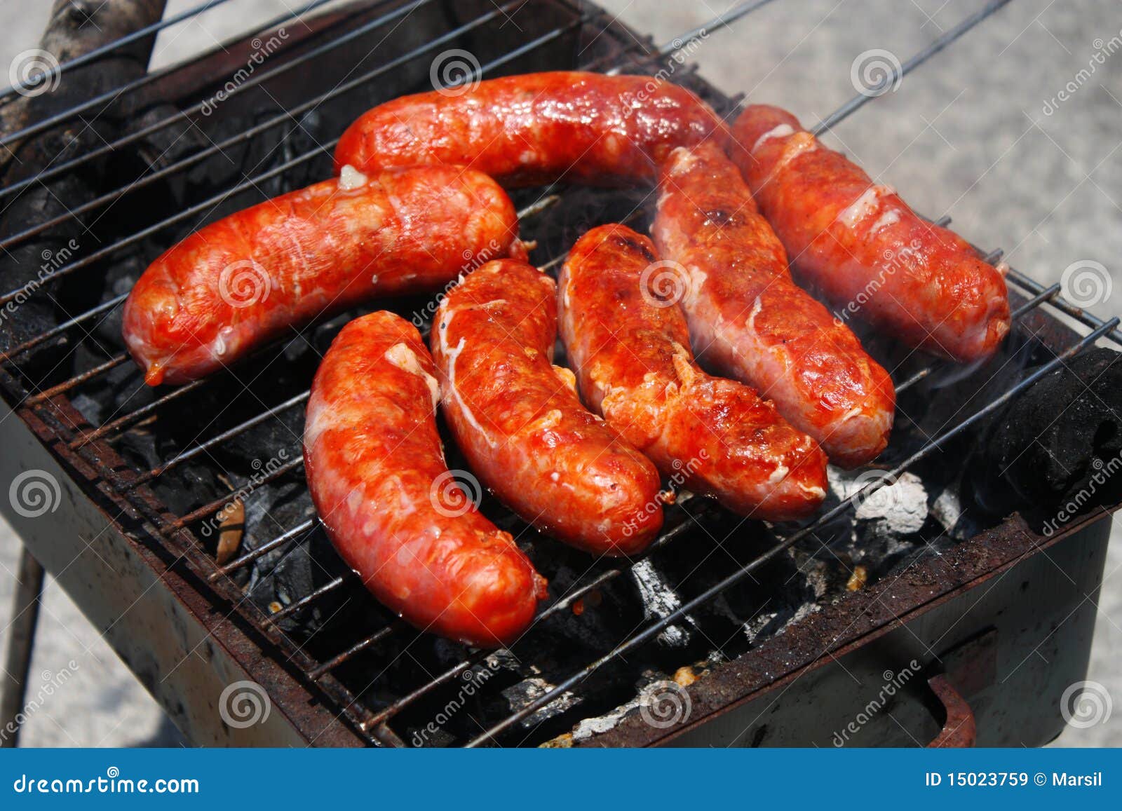 Rote Wurst stockbild. Bild von pfeffer, paprika, nahrung - 15023759