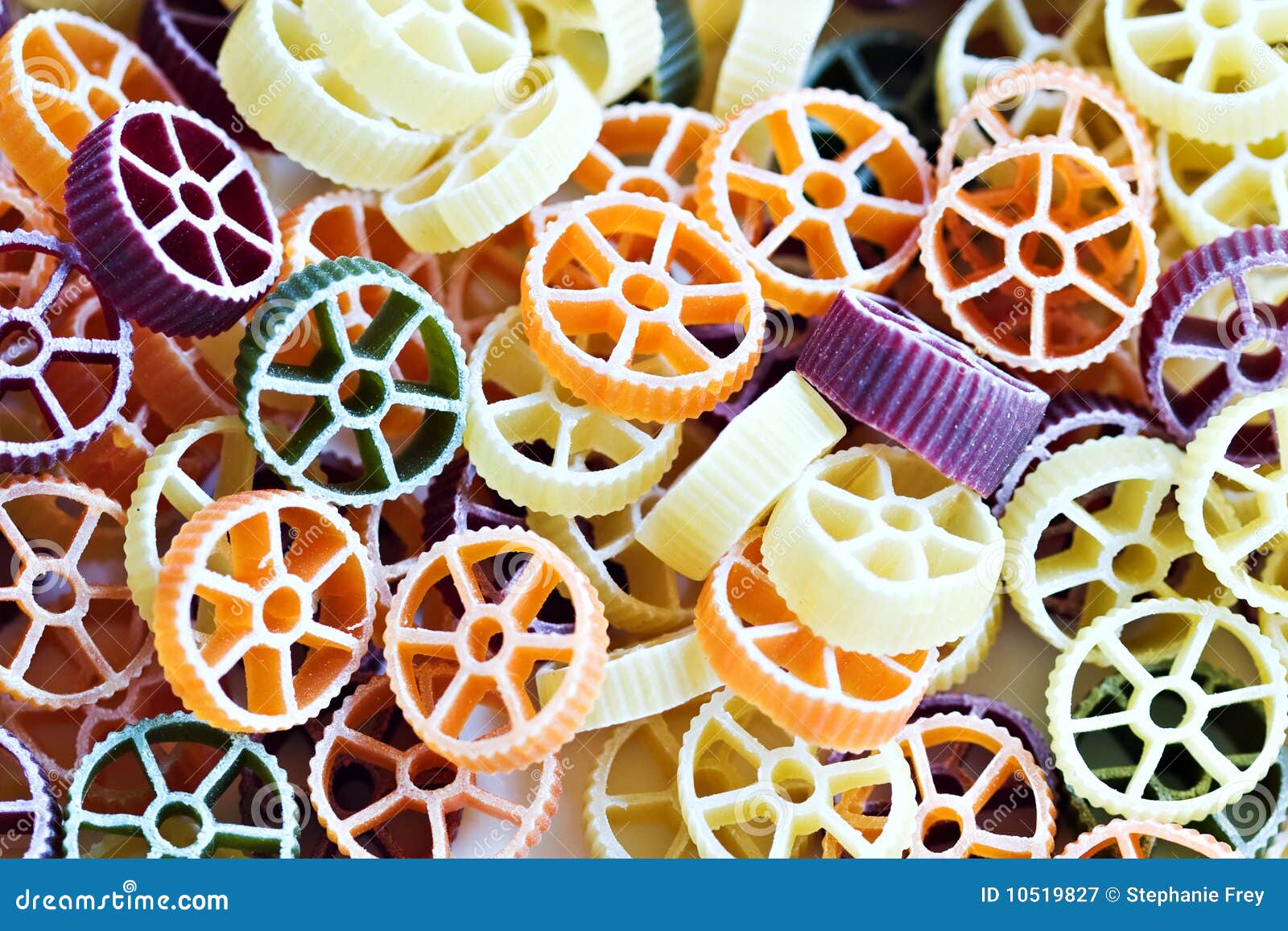Rotelle pasta stock image. Image of healthy, wheel, shells - 10519827