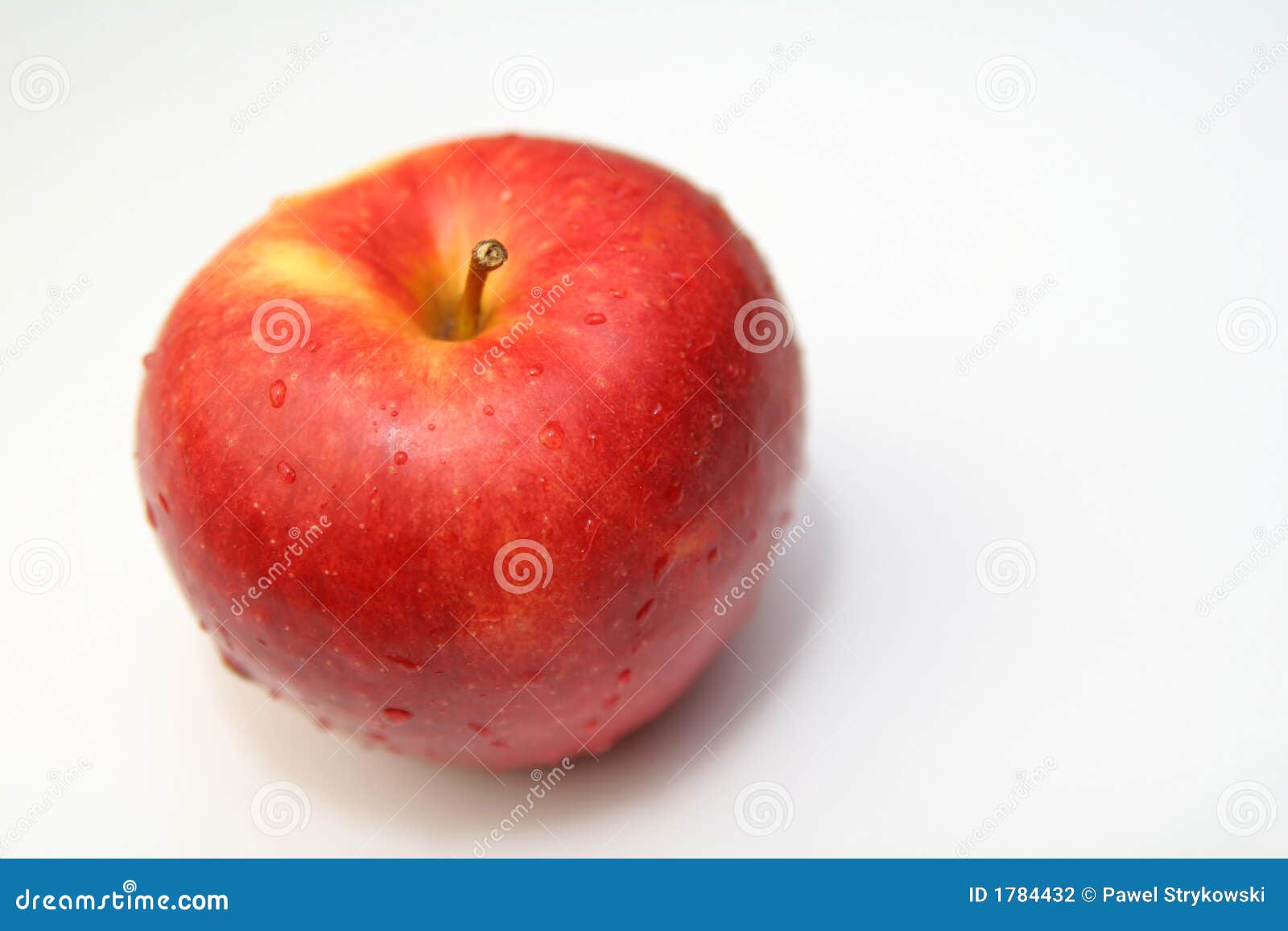 Roter Apfel stockfoto. Bild von gesund, köstlich, oval - 1784432