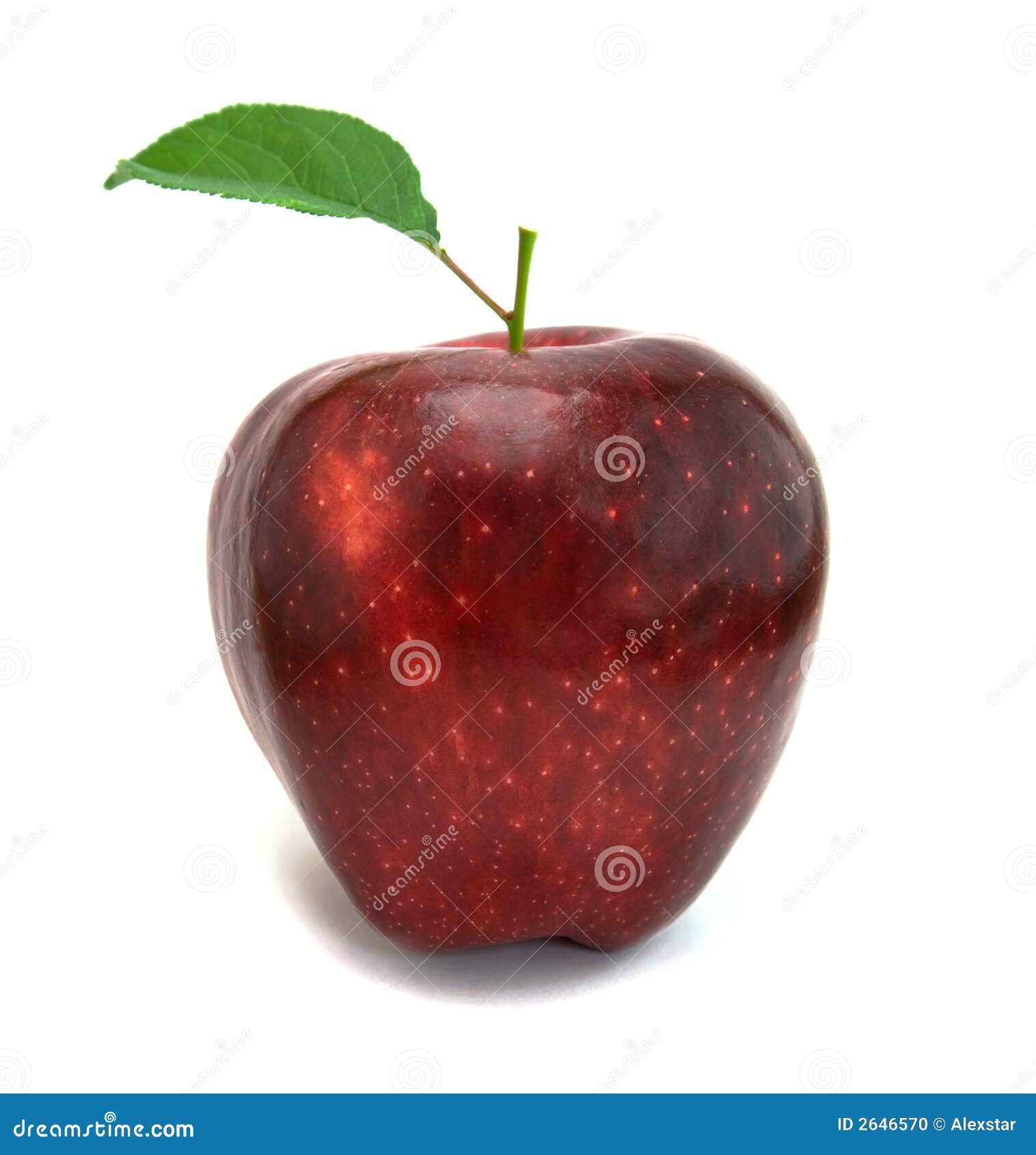 Roter Apfel stockfoto. Bild von saftig, nahrung, farbe - 2646570