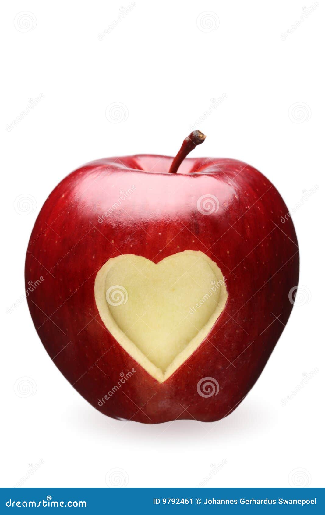 Roter Apfel mit Innerem stockbild. Bild von gesund, dunkel - 9792461