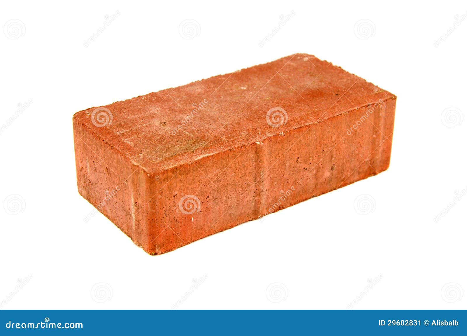 Roter Backstein Getrennt Auf Weißem Hintergrund Stockbild - Bild von ...