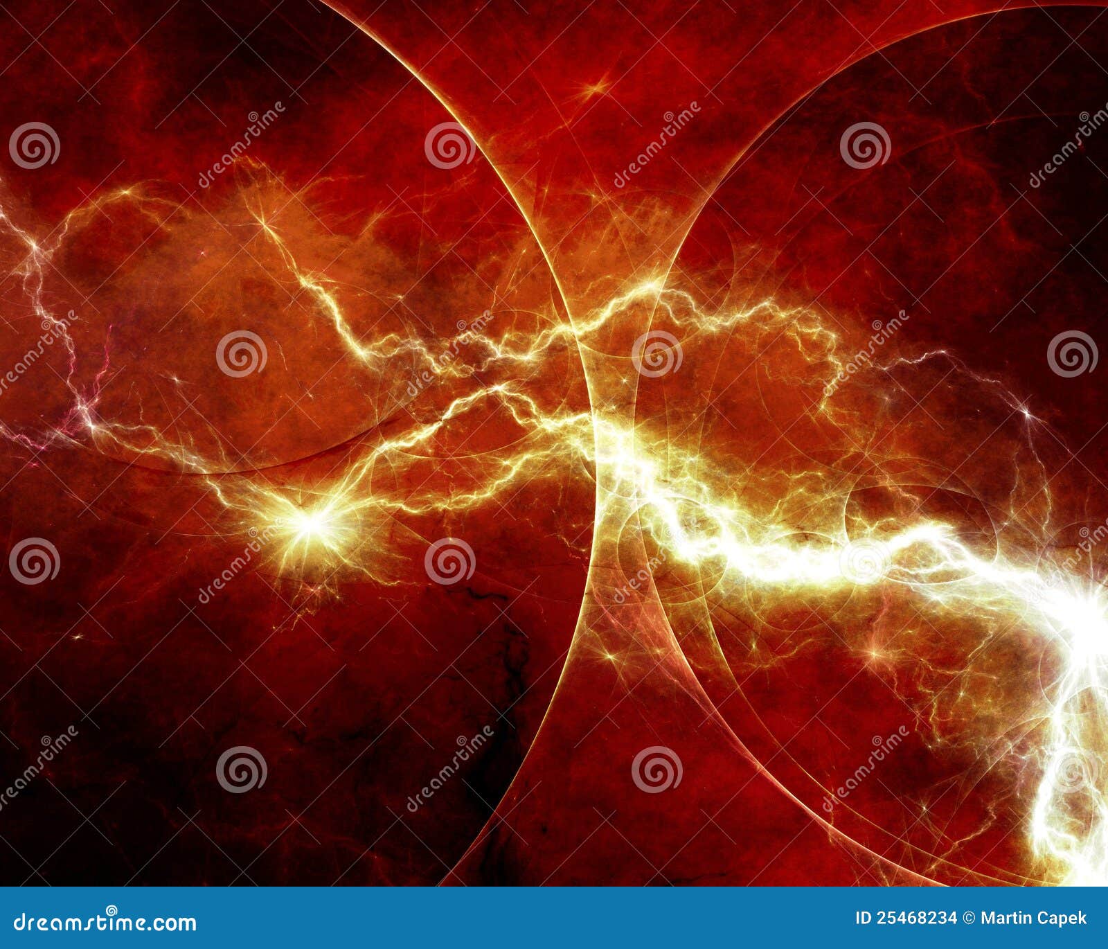 Roter Blitz stock abbildung. Illustration von leuchte - 25468234