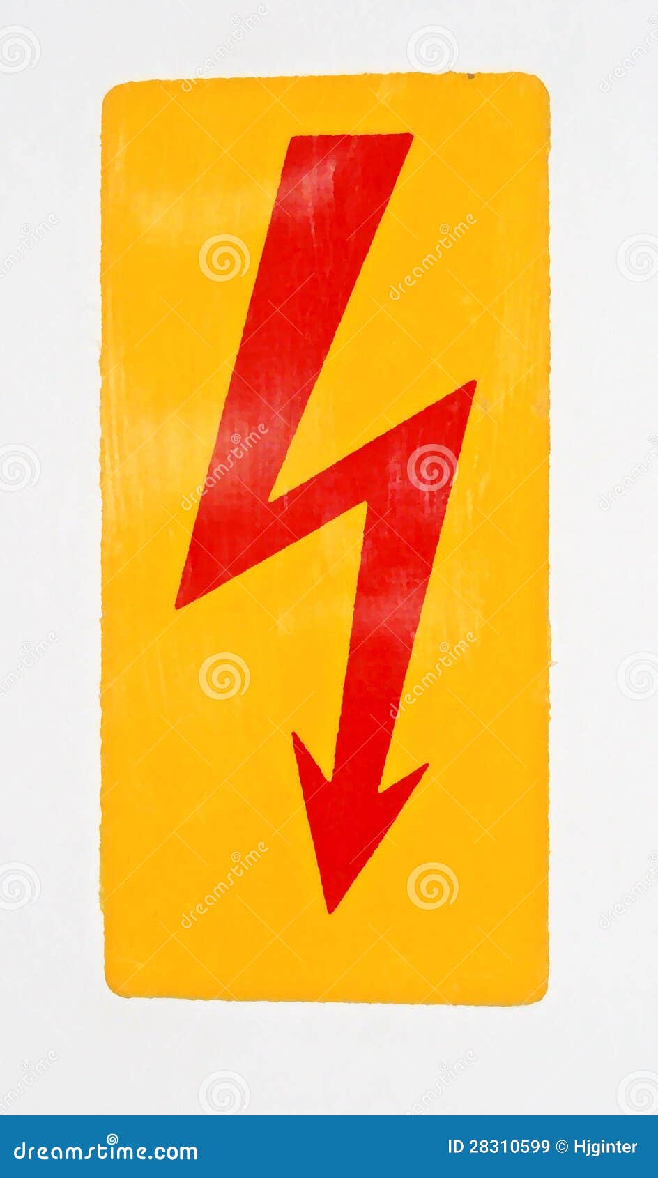 Roter Blitz stockbild. Bild von aufkleber, leistung, zeichen - 28310599