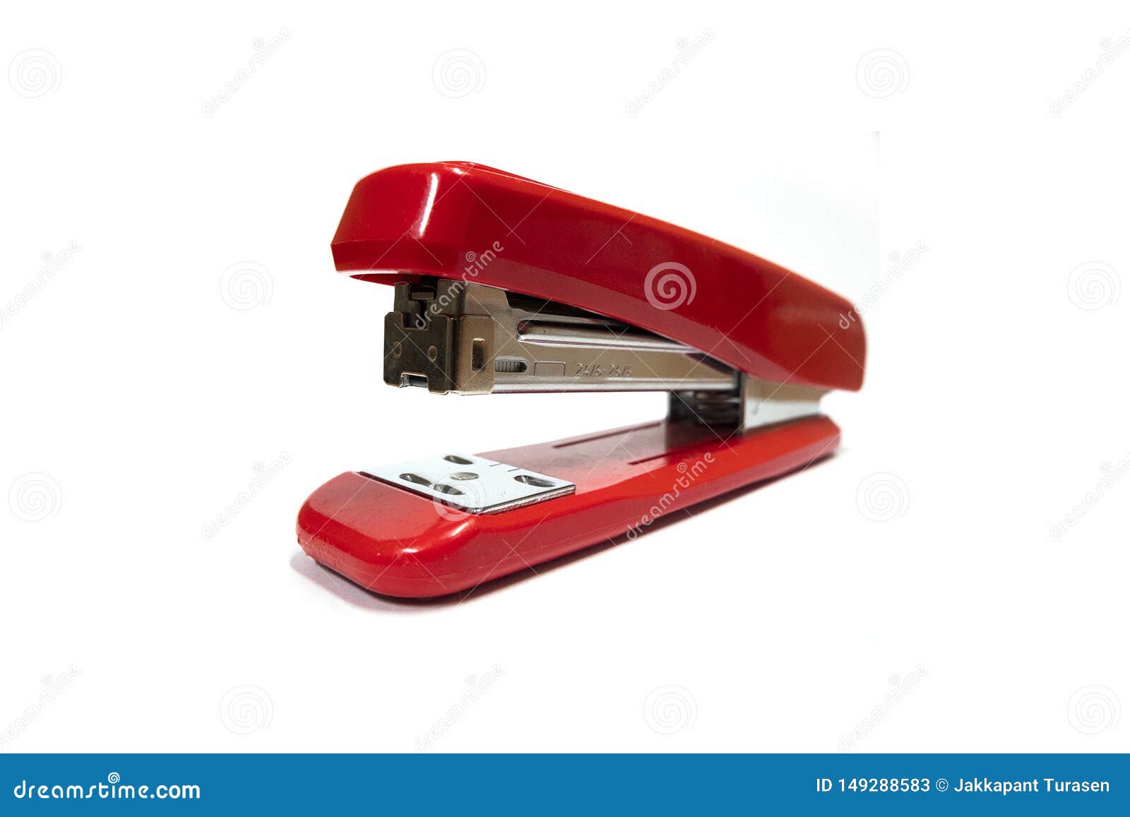 Roter Hefter Getrennt Auf Wei?em Hintergrund Stockbild - Bild von ...