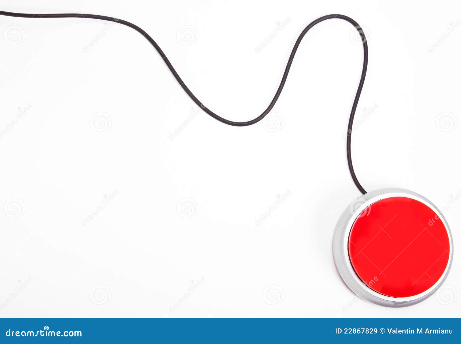 Roter Knopf stockbild. Bild von nahaufnahme, steuerung - 22867829