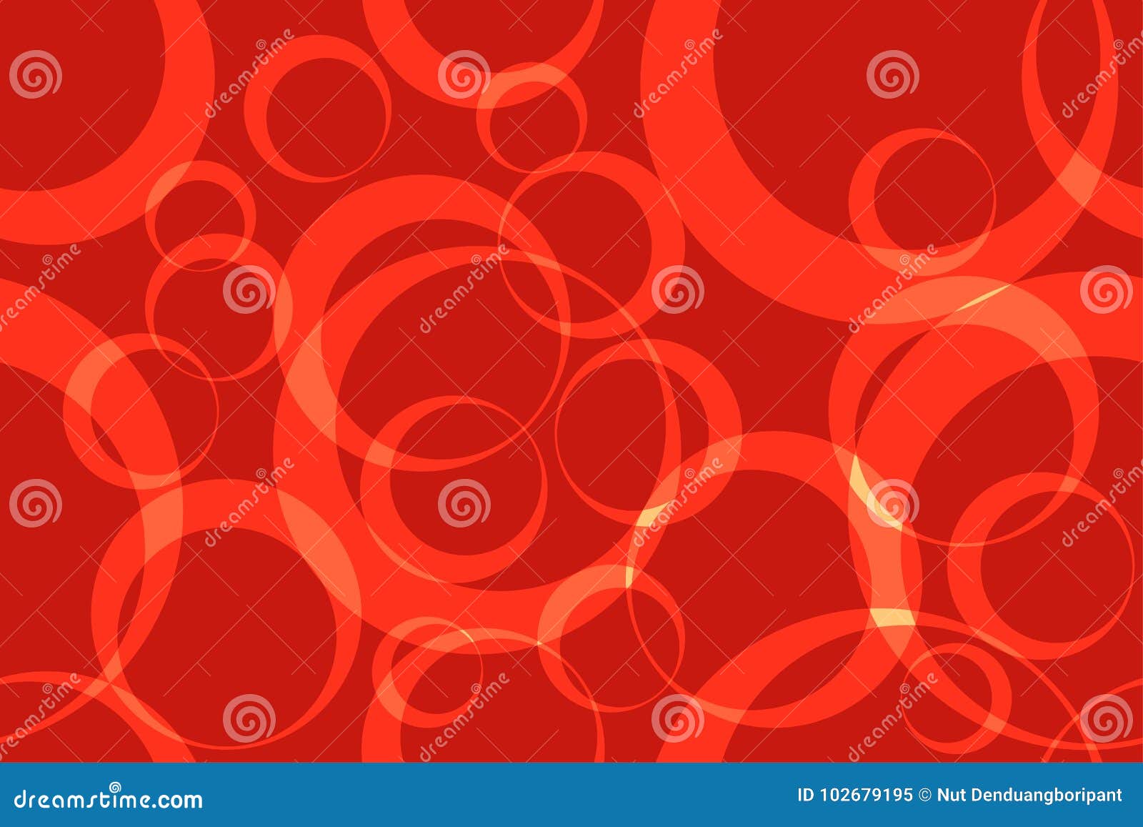 Roter Kreis Ring Abstract Background Seamless Pattern Vektor Abbildung ...