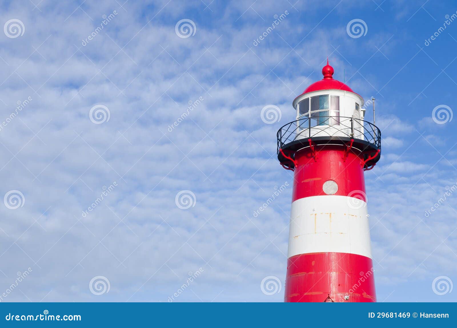 Roter Leuchtturm stockbild. Bild von architektur, holland - 29681469
