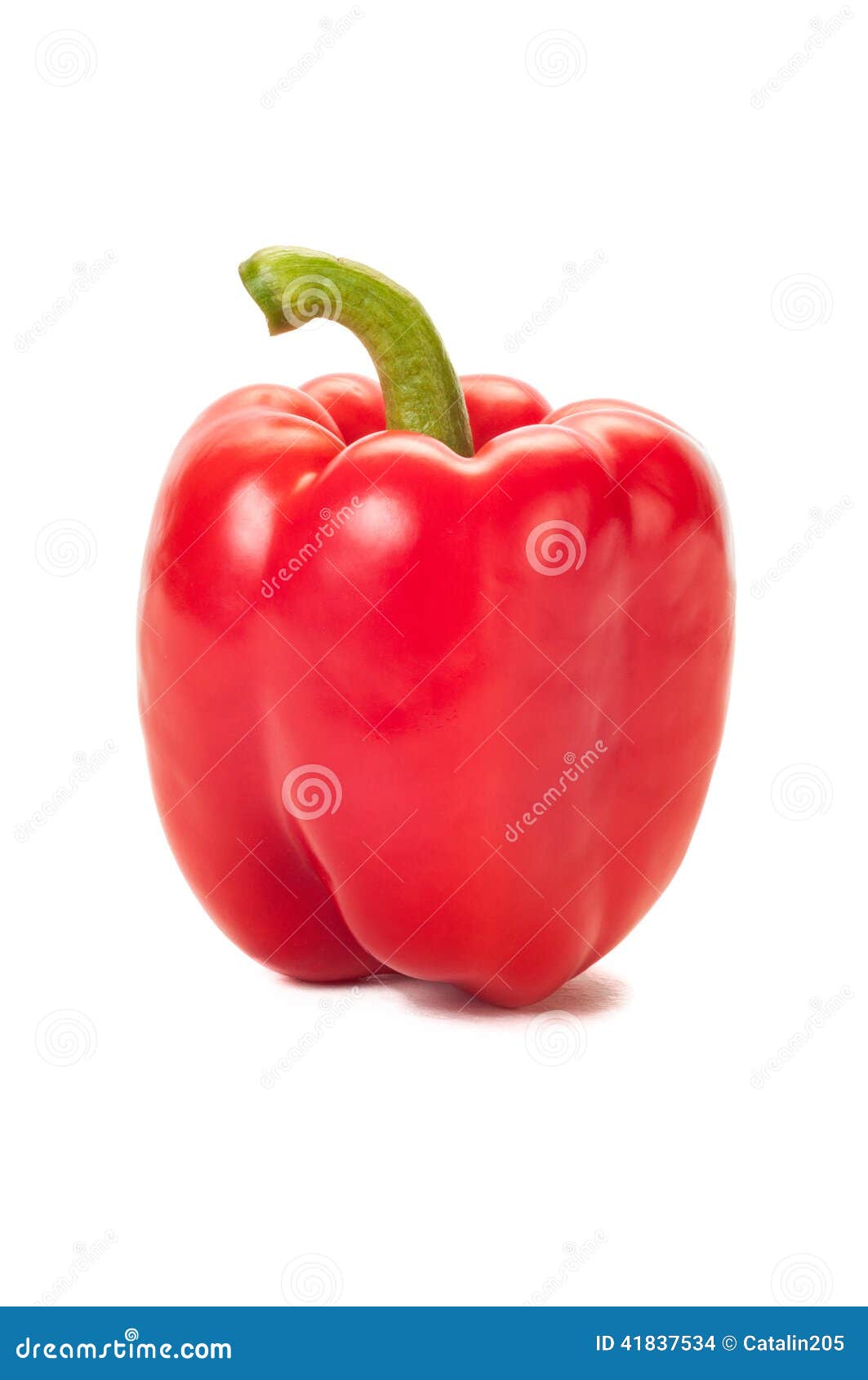 Roter Pfeffer Getrennt Auf Weißem Hintergrund Stockfoto - Bild von ...