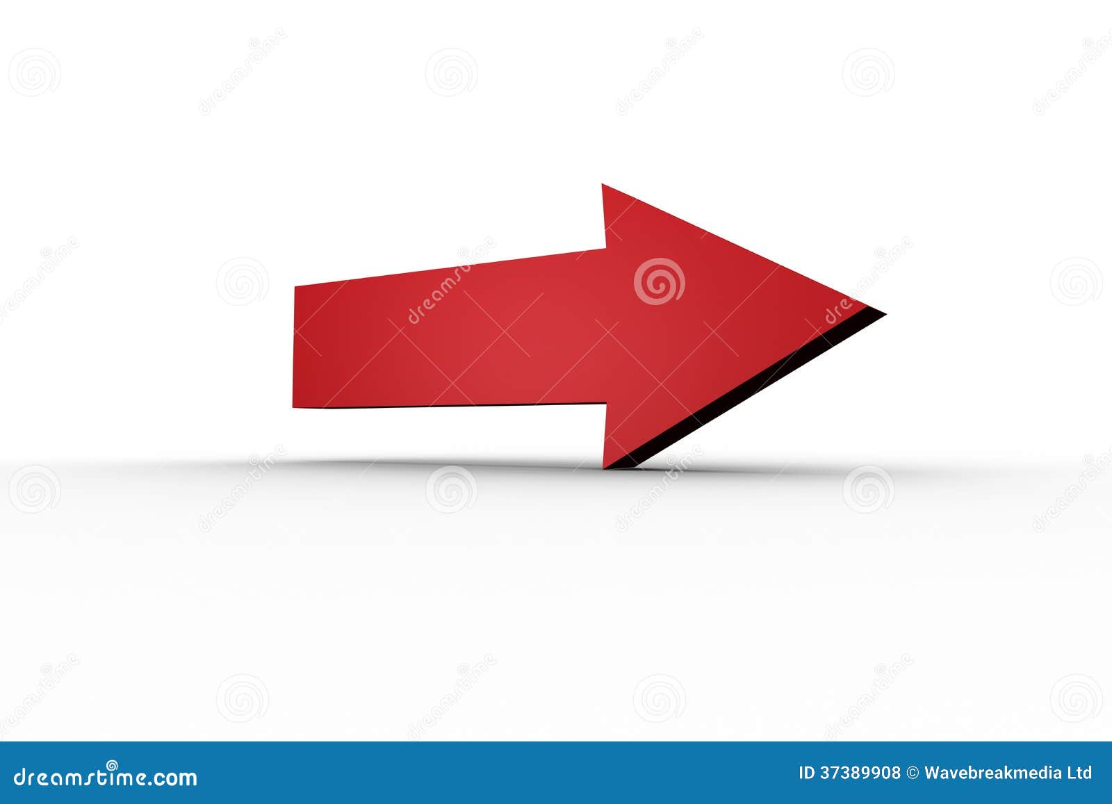 Roter Pfeil stock abbildung. Illustration von zeigen - 37389908