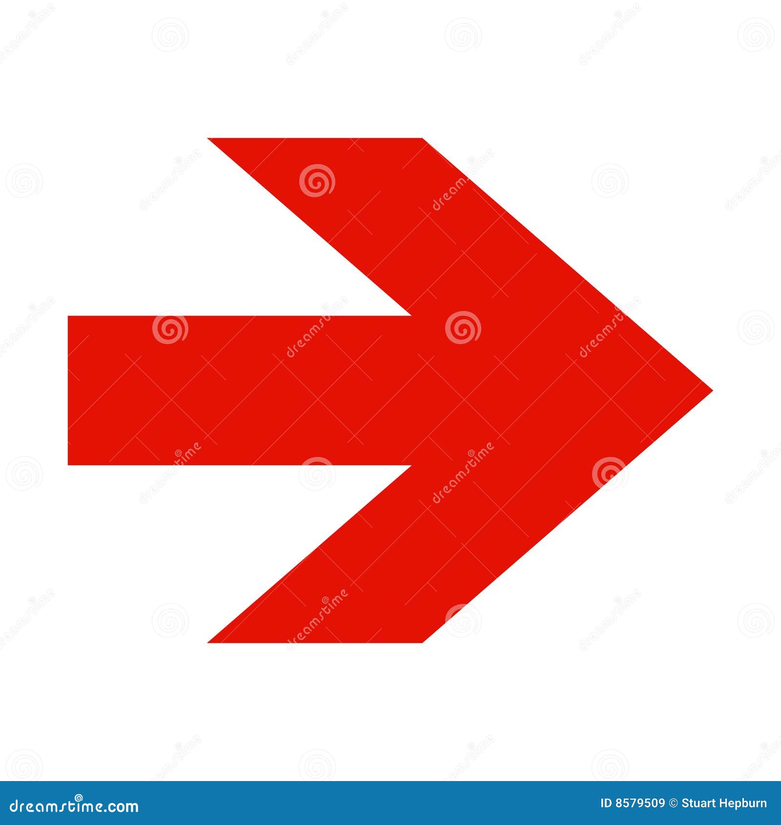 Roter Pfeil Auf Weißem Hintergrund Vektor Abbildung - Illustration von ...