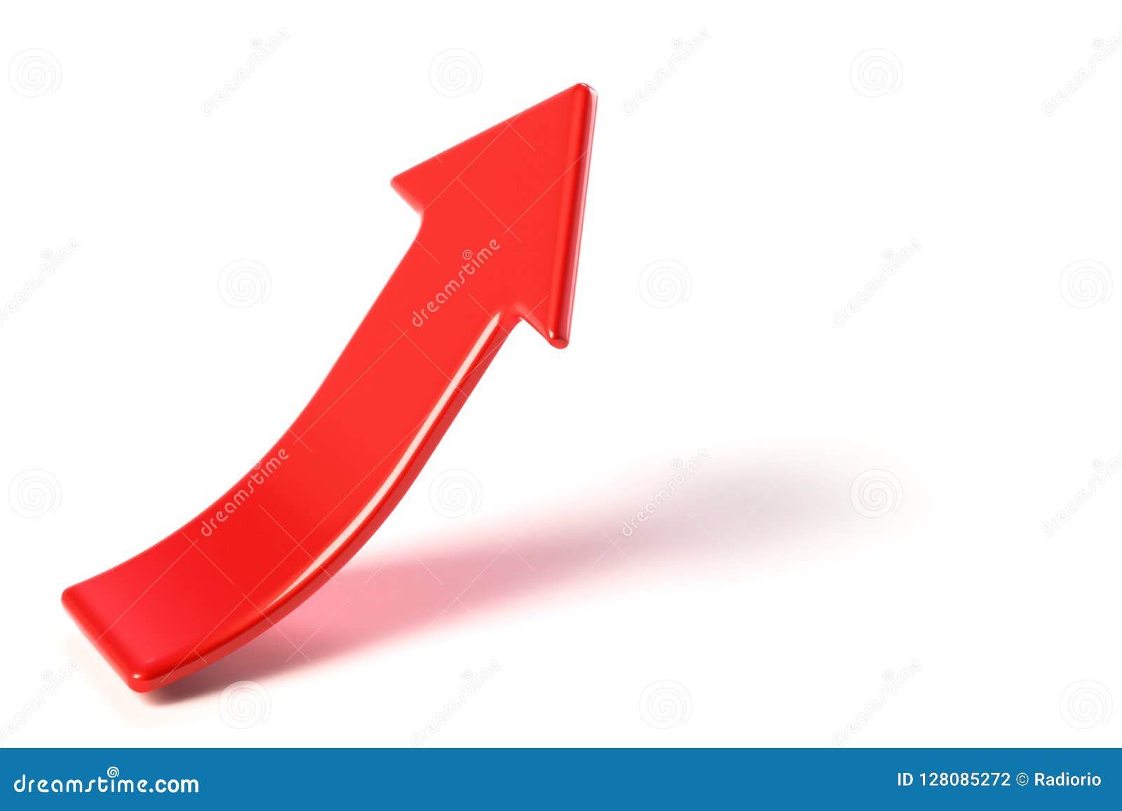 Roter Pfeil, Der Rechts Steigt Stock Abbildung - Illustration von ...