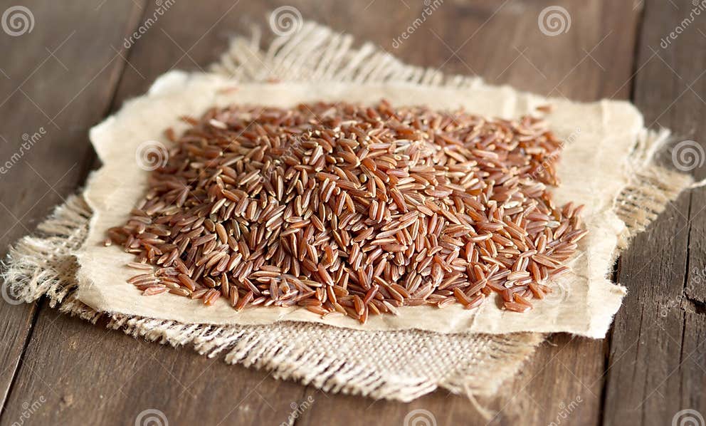 Roter Reis stockfoto. Bild von frech, gesund, rustikal - 45295784