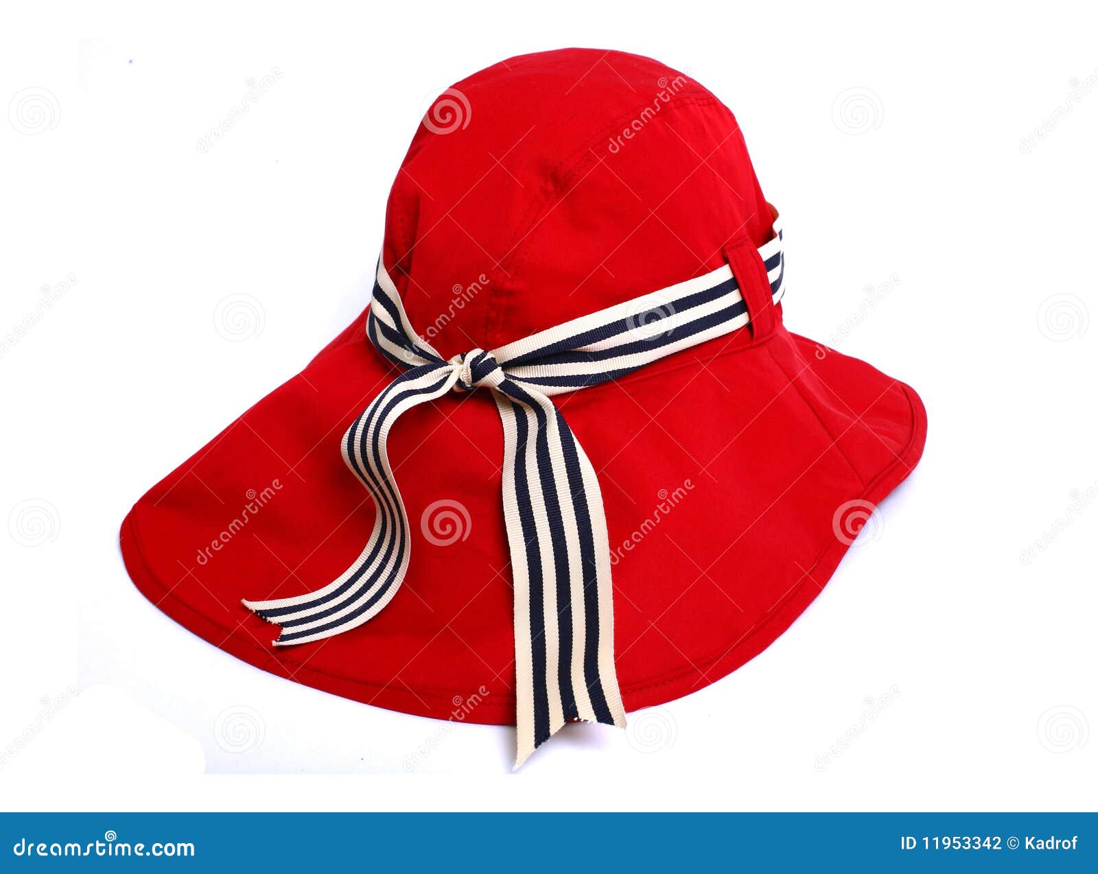 Roter Retro- Hut stockfoto. Bild von getrennt, klassisch - 11953342