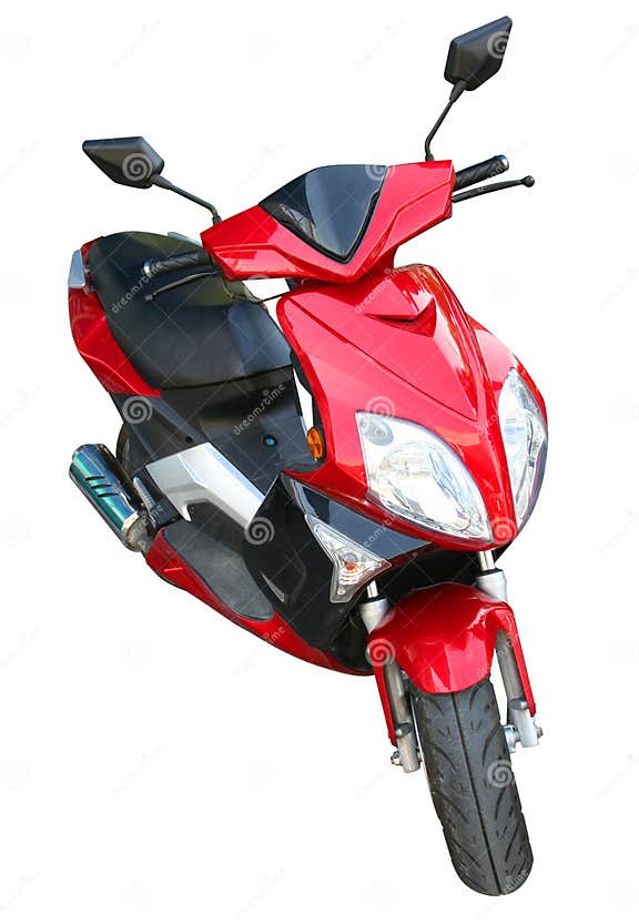 Roter Roller stockfoto. Bild von roller, reise, fahrt - 18491758