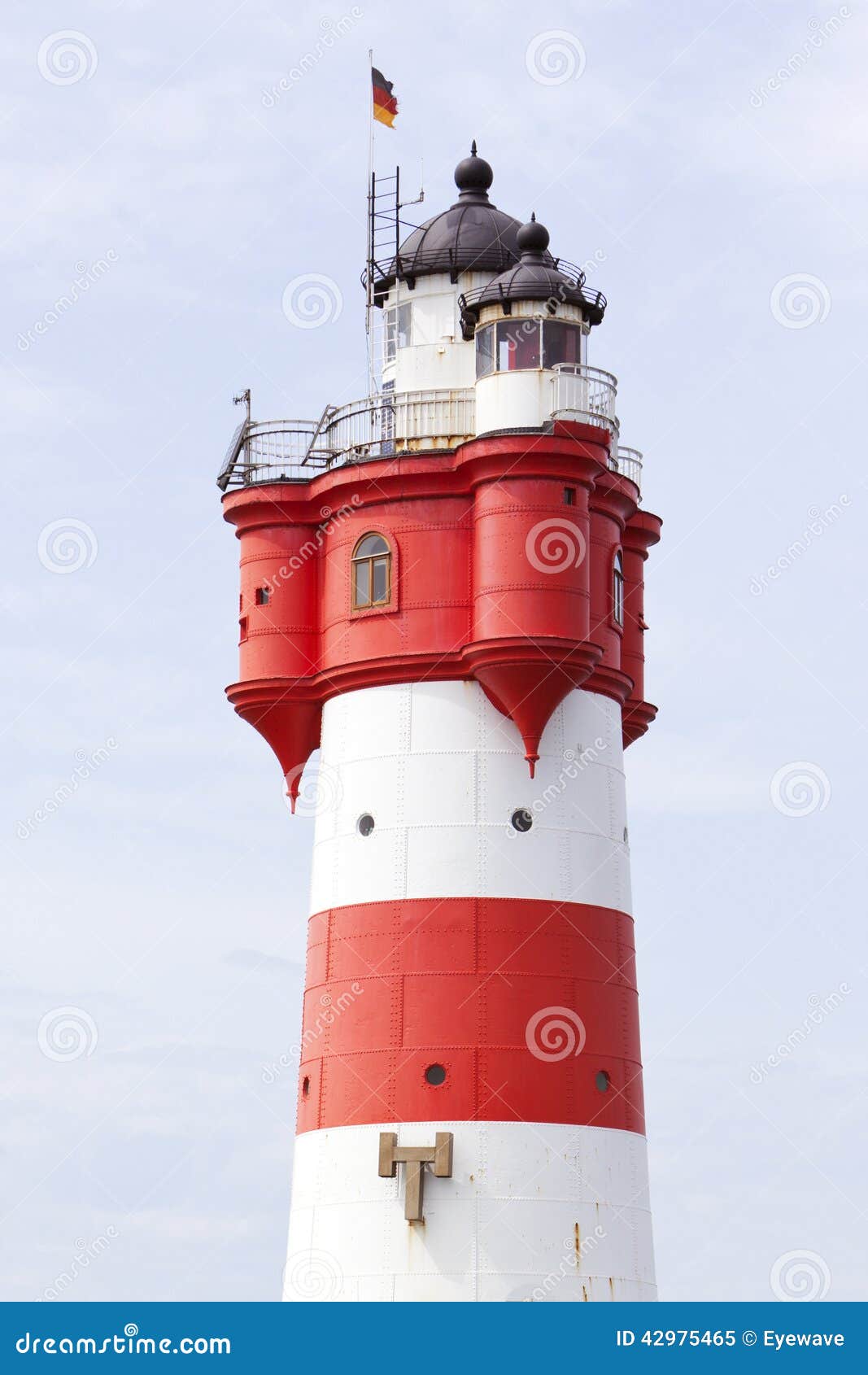 Roter Sand lighthouse stock image. Image of vintage, germany - 42975465