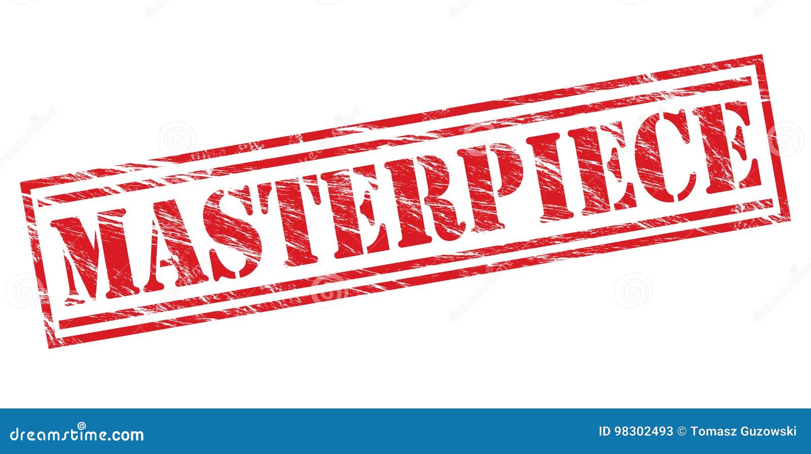 Roter Stempel Des Meisterwerks Stock Abbildung - Illustration von ...