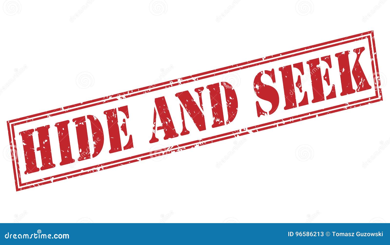 Roter Stempel Des Versteckens Stock Abbildung - Illustration von ...