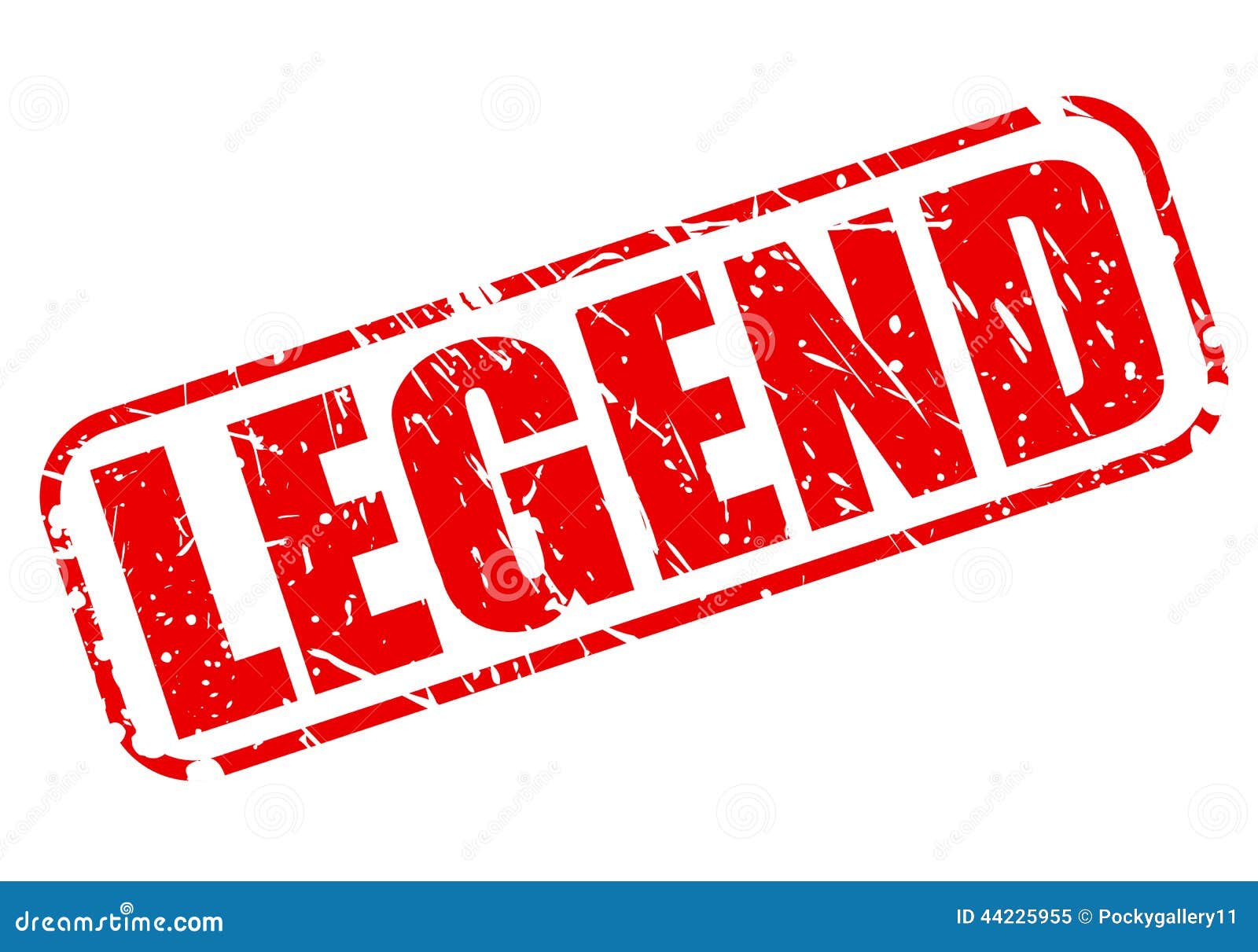 Roter Stempeltext Der Legende Vektor Abbildung - Illustration von ...