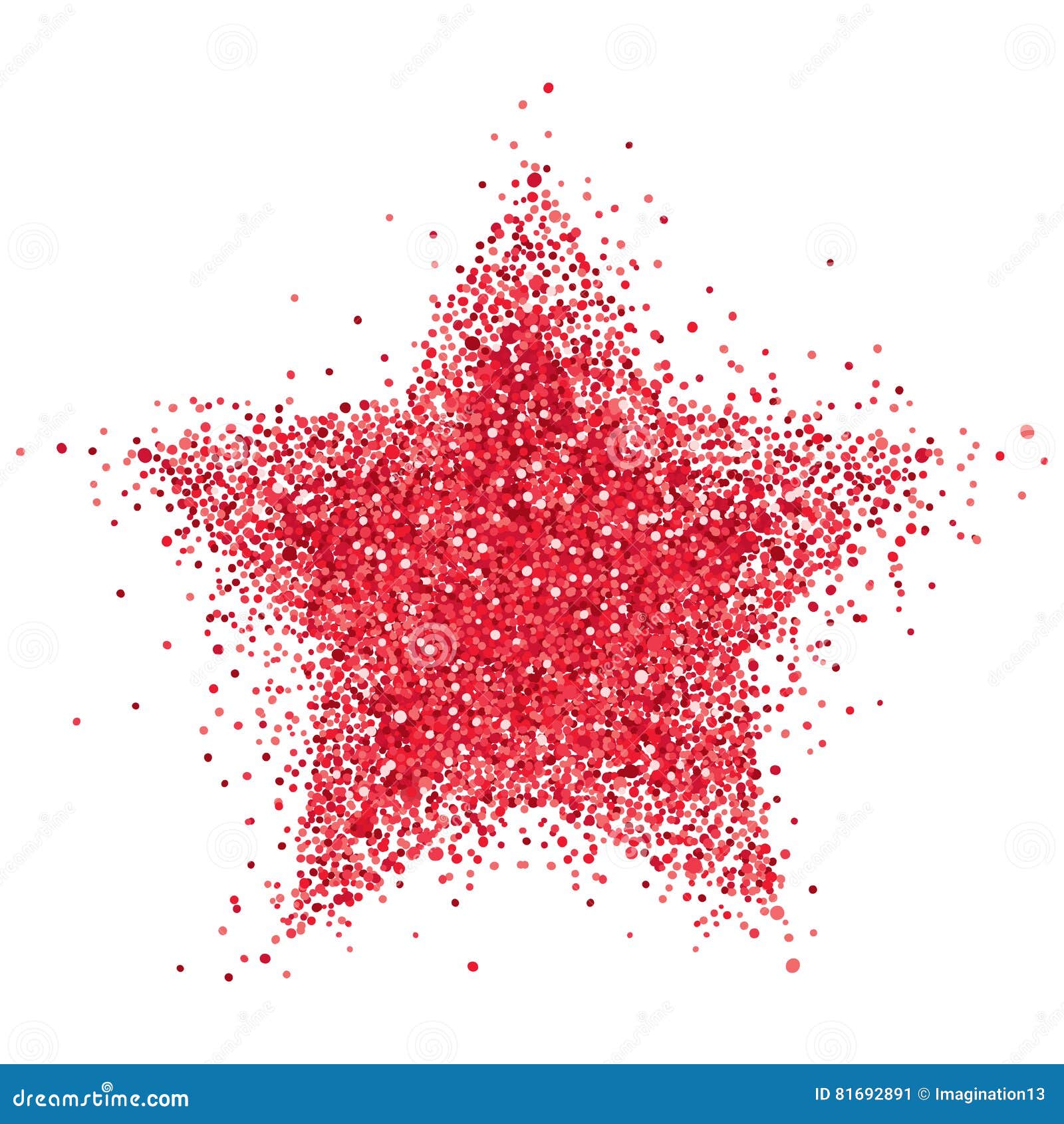 Roter Stern vektor abbildung. Illustration von abbildung - 81692891